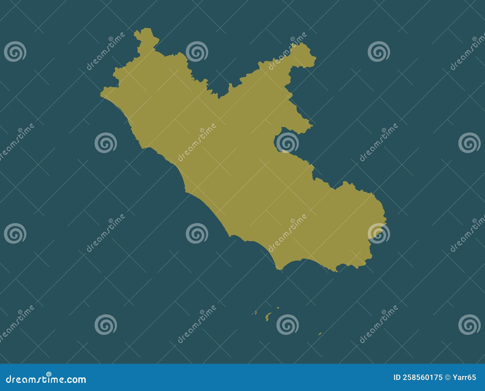 Lazio, Italy. Solid. No Legend Stock Illustration - Illustration of ...