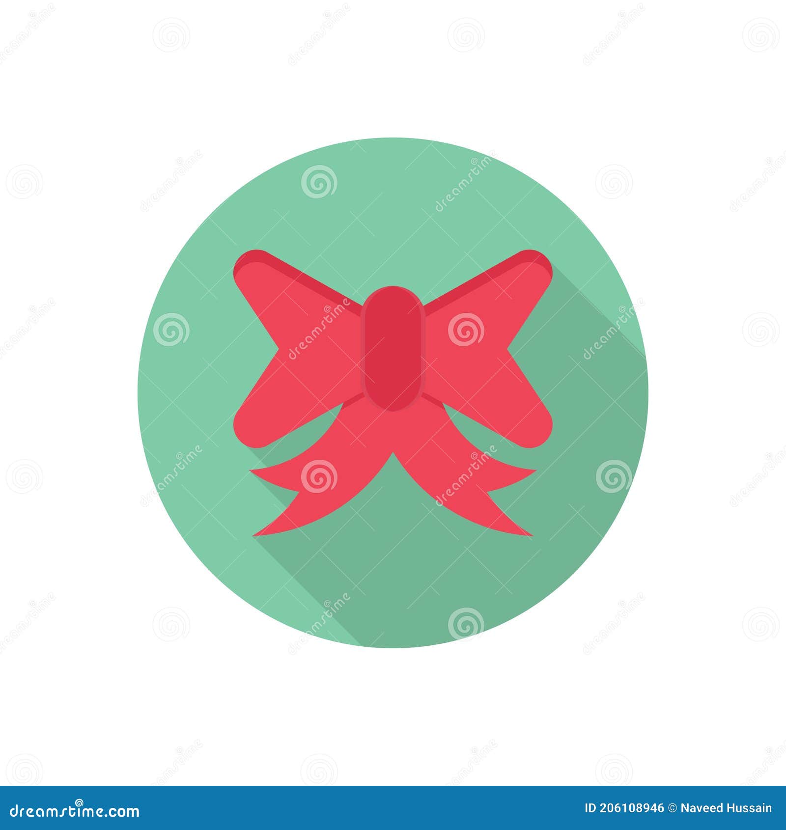 Lazo ilustración del vector. Ilustración de vacaciones - 206108946