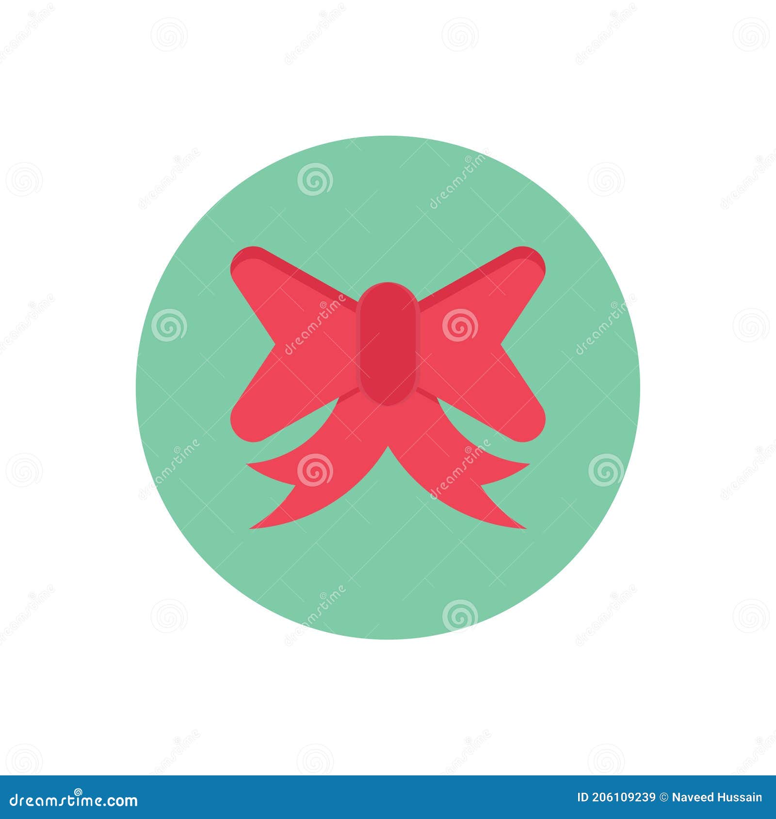 Lazo ilustración del vector. Ilustración de festivo - 206109239