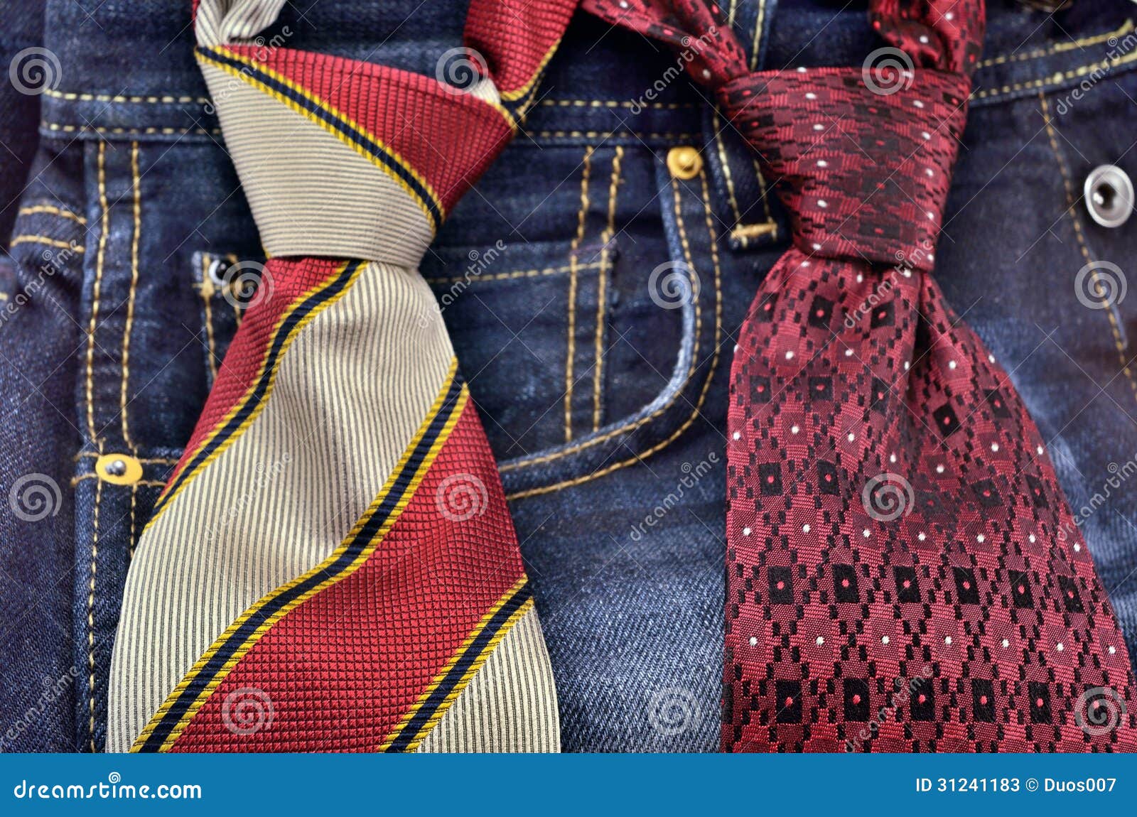 Lazos y vaqueros imagen de archivo. Imagen de negro, azul - 31241183