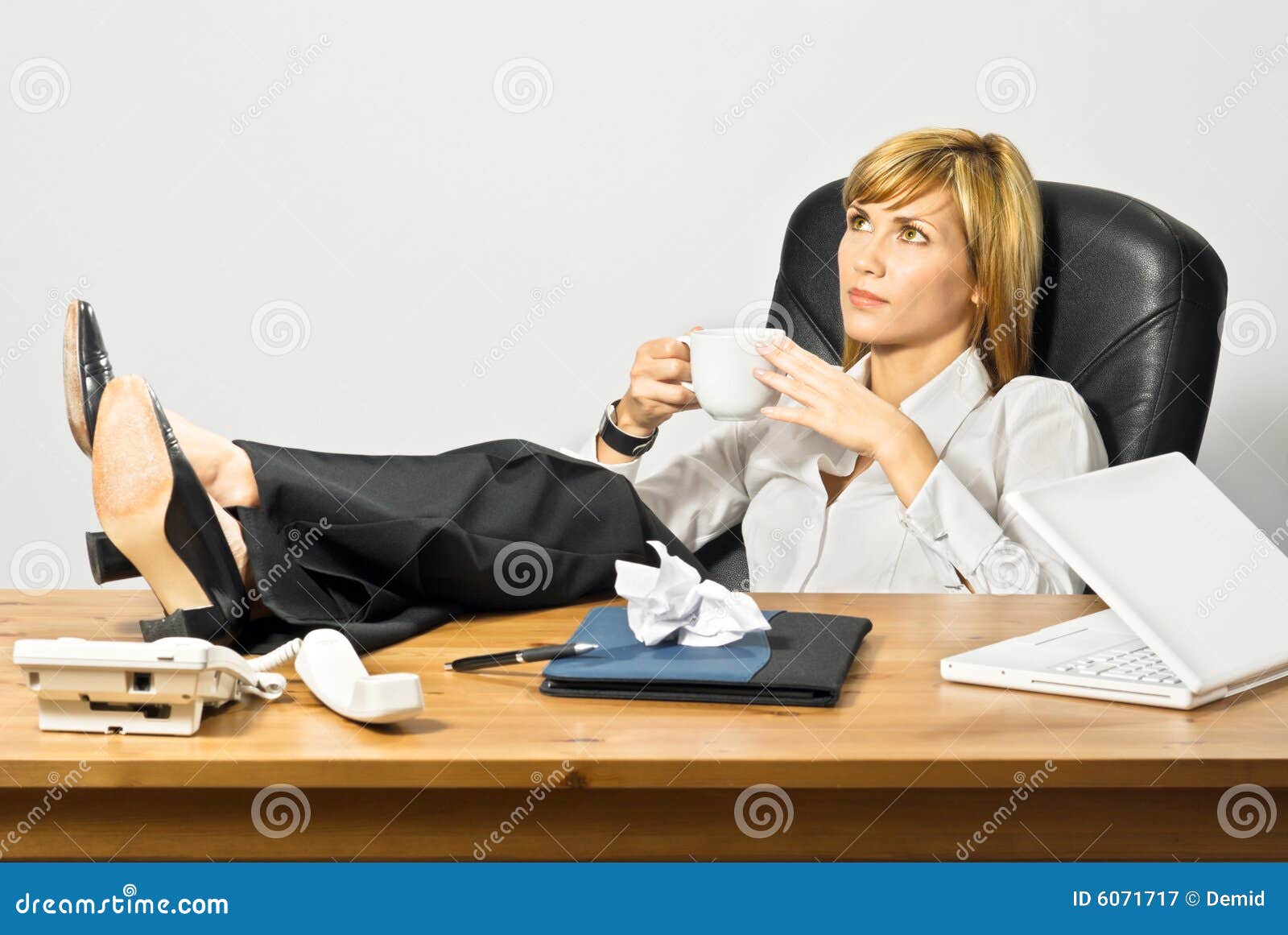 Lazy Beautiful Business Lady Stock Image - Image of person, attractive ...