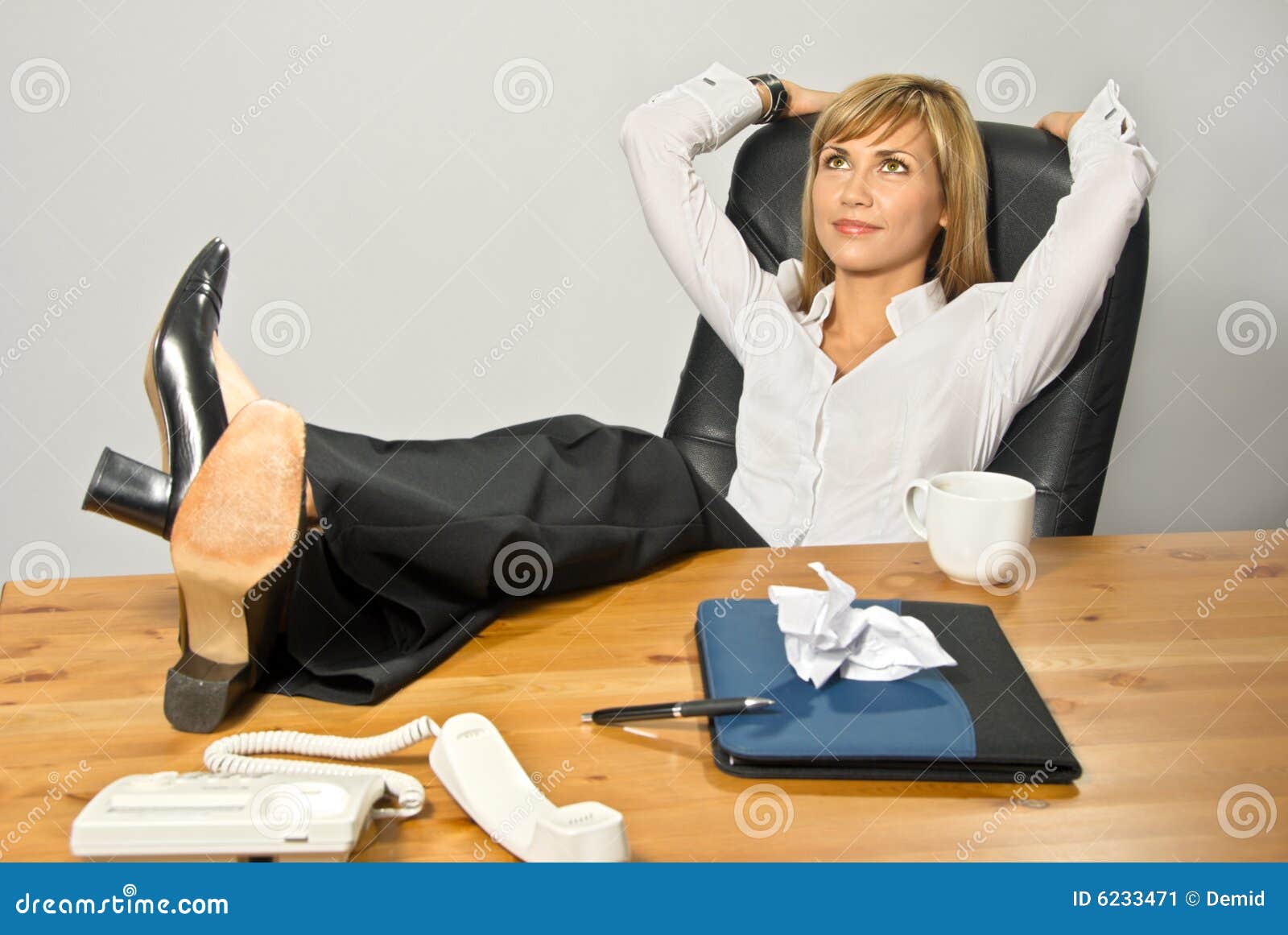 Lazy Beautiful Business Lady Stock Image - Image of employment, break ...