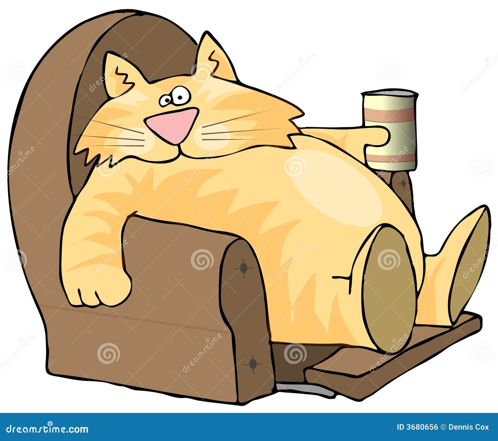 Lazy Cat Royalty Free Stock Image - Image: 3680656