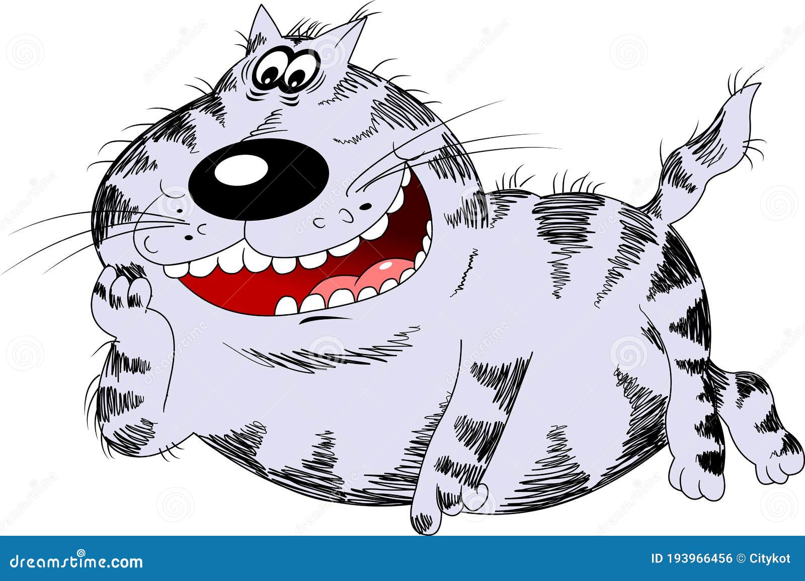 Lazy cat stock vector. Illustration of icon, design - 193966456