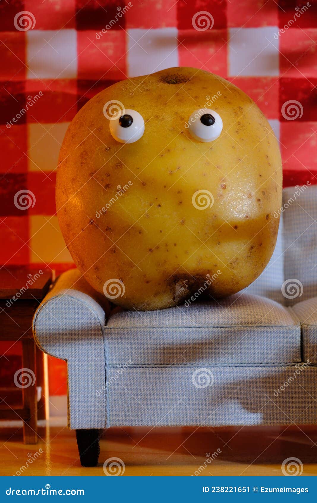 Lazy Couch Potato stock image. Image of slow, literal - 238221651