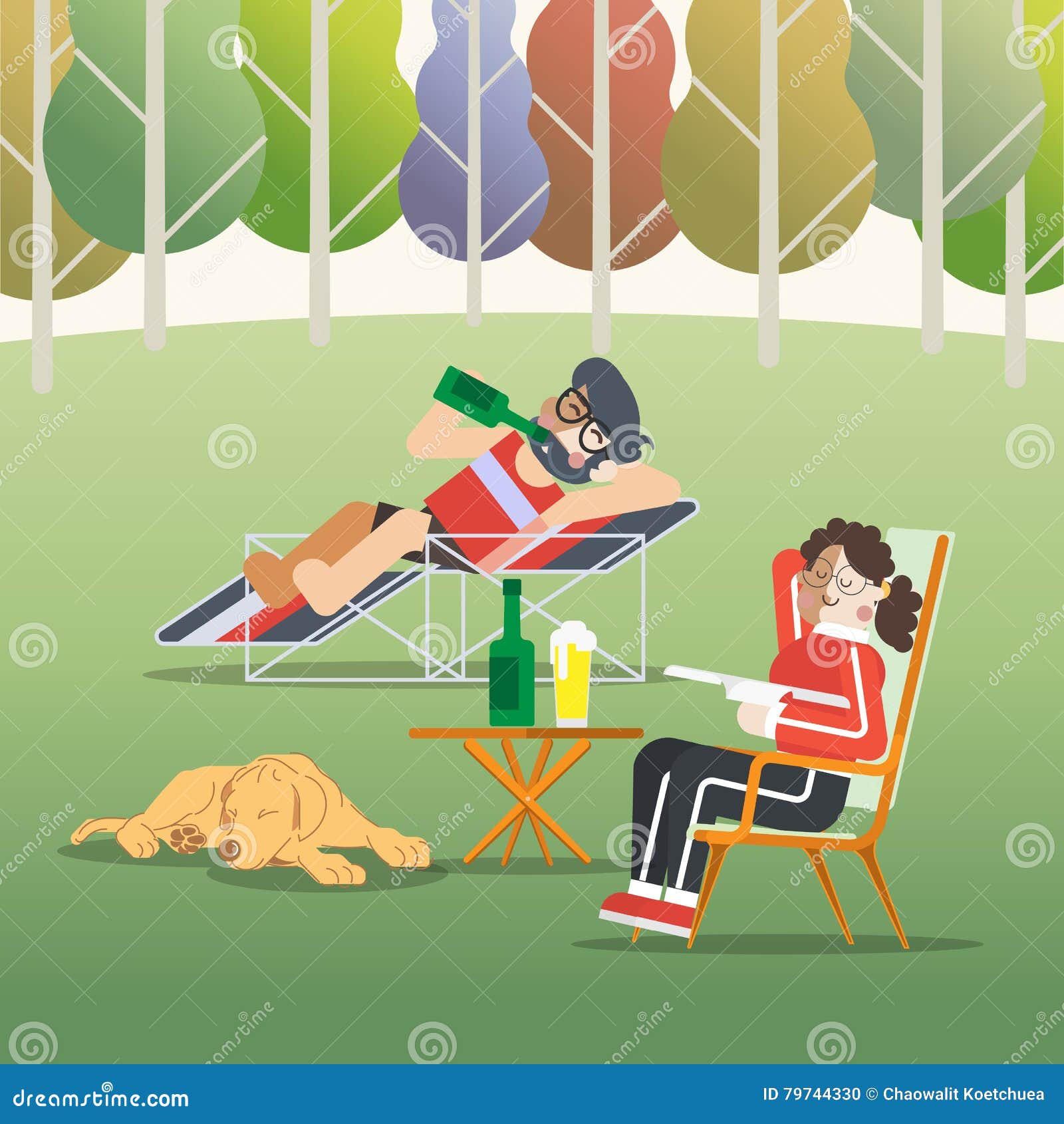 Lazy Day stock vector. Illustration of business, laziness - 79744330