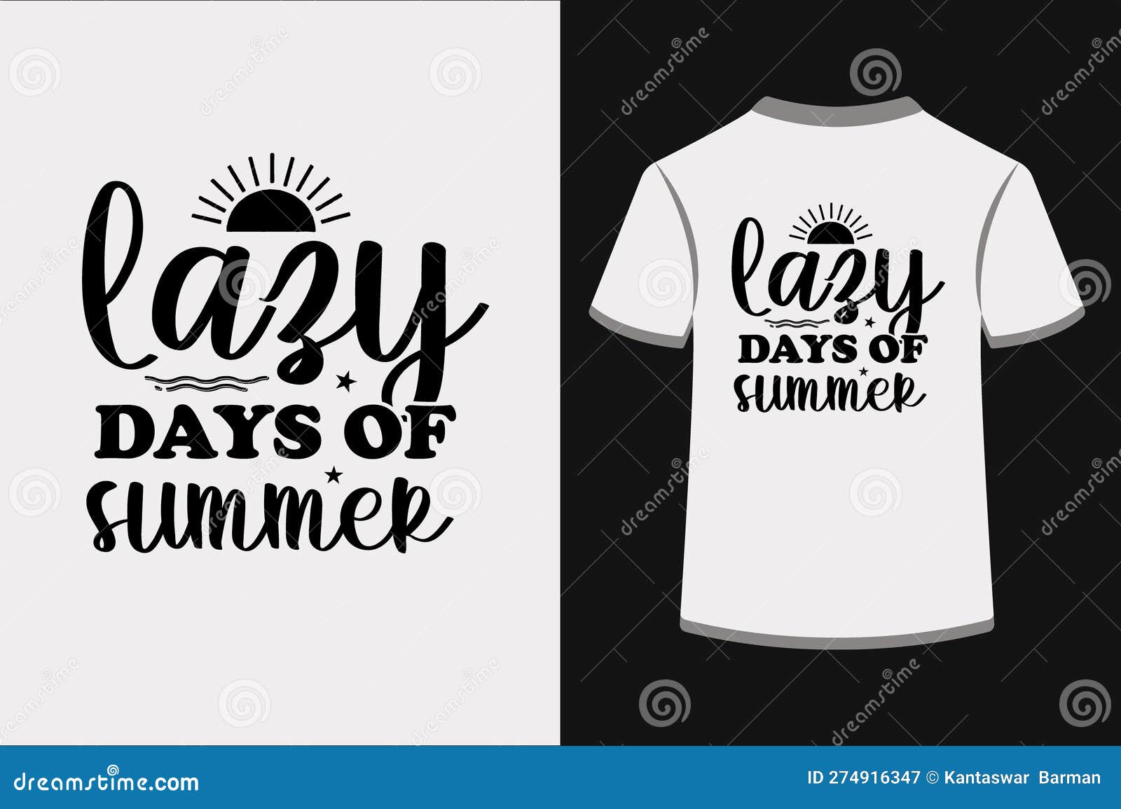 Lazy Days of Summer. stock vector. Illustration of file - 274916347