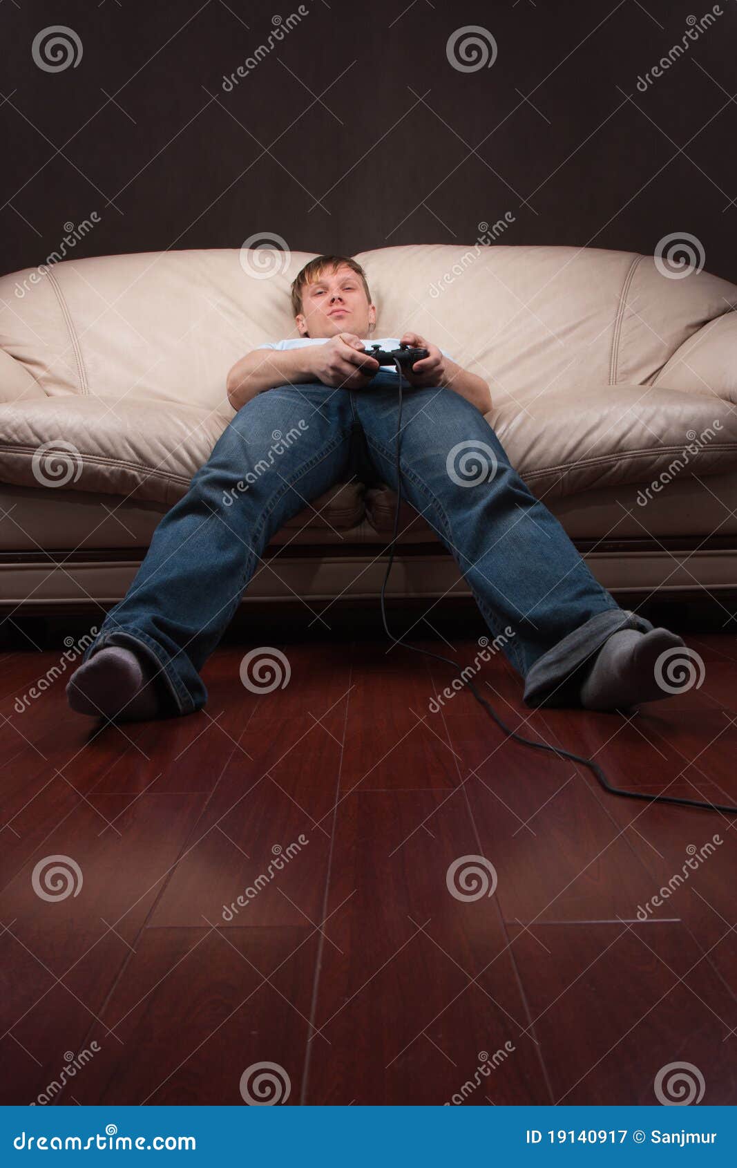 Lazy gamer stock image. Image of hobby, facial, action - 19140917