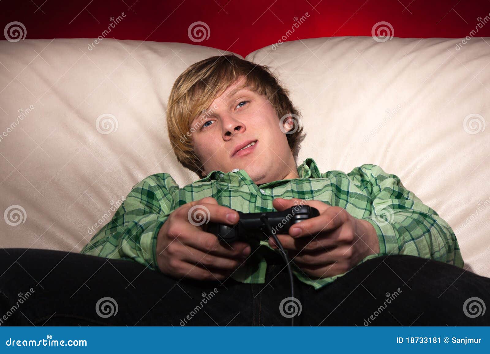 Lazy gaming stock image. Image of lazy, adult, concentration - 18733181