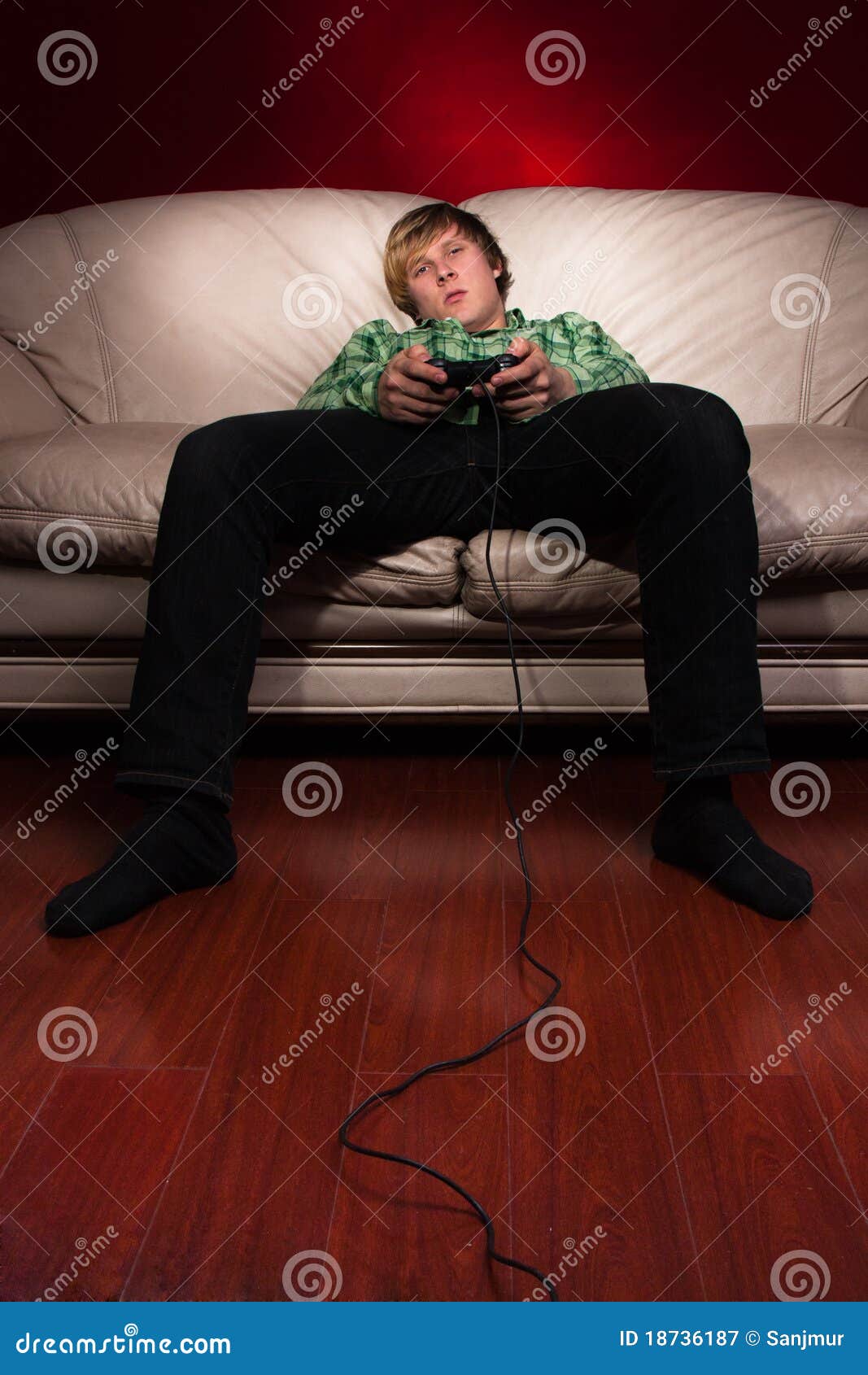 Lazy Gaming Royalty Free Stock Photography - Image: 18736187