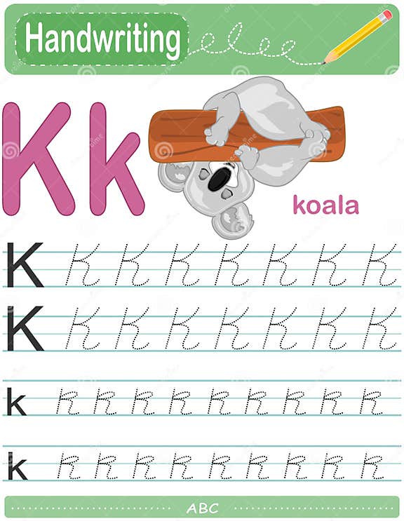K is koala stock illustration. Illustration of language - 259231253