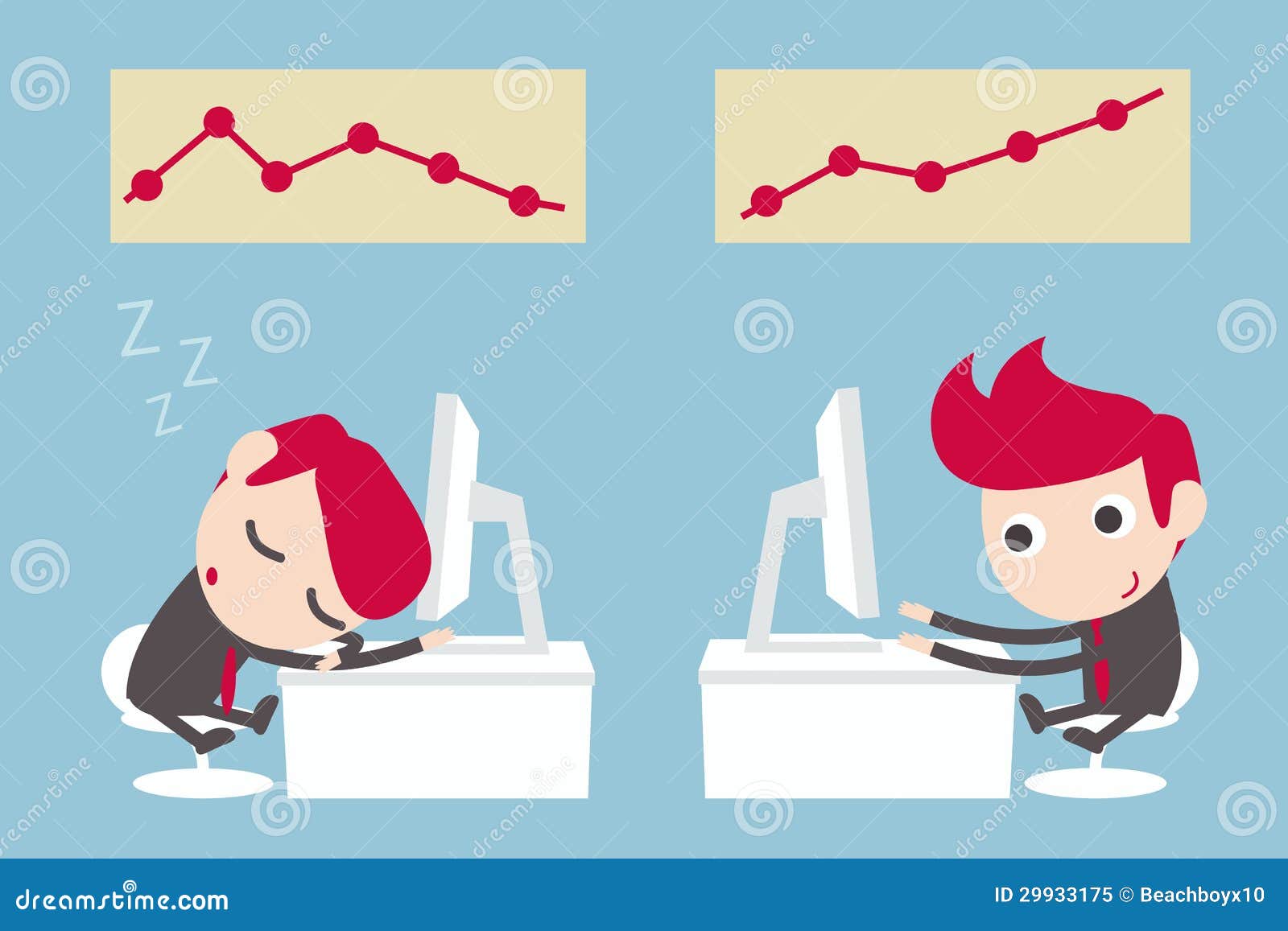 Lazy And Hard Working Royalty Free Stock Photo - Image: 29933175 Lazy And Hard Working Royalty Free Stock Photo - Image: 29933175