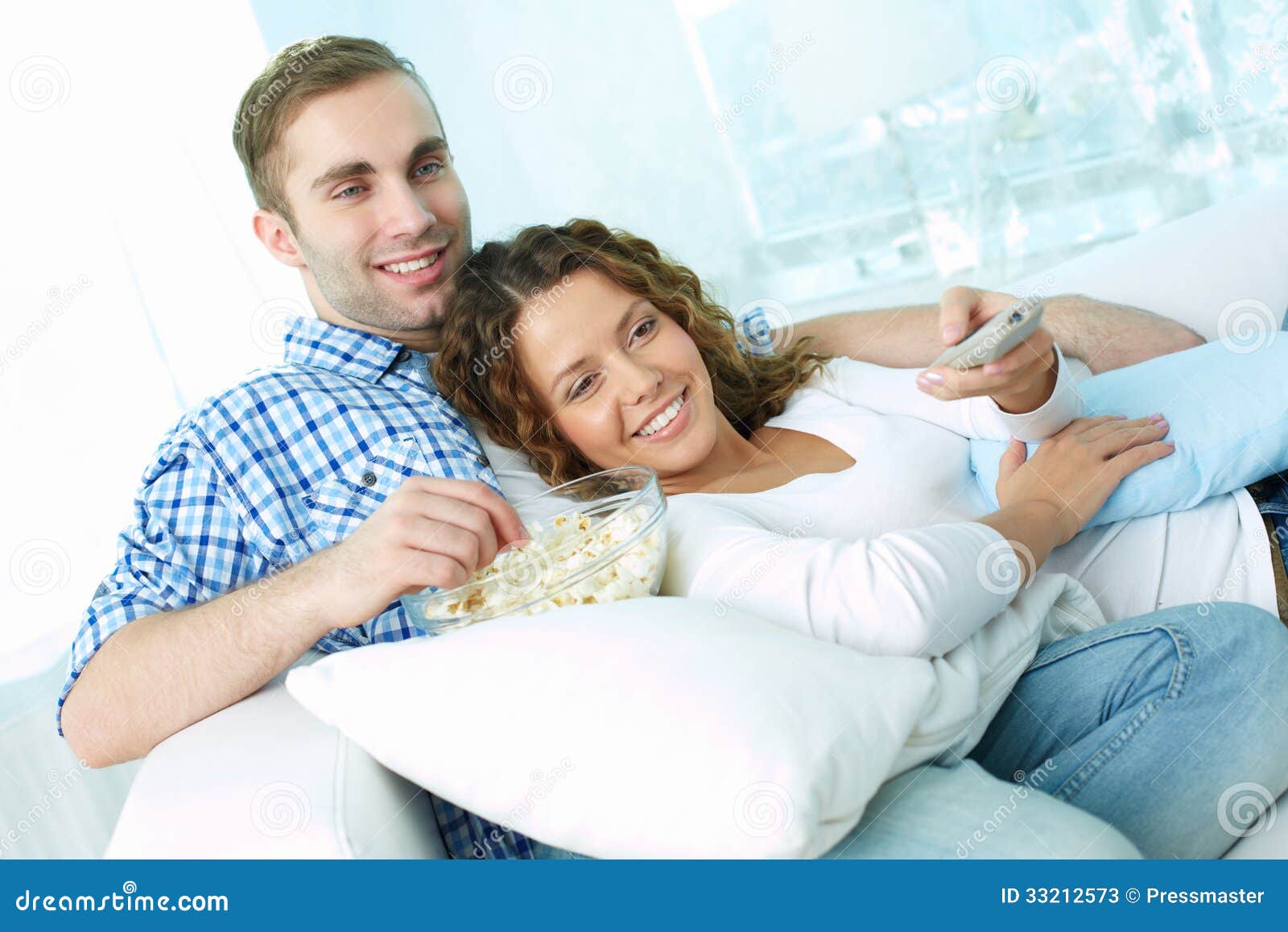 Lazy lovers stock image. Image of adults, pretty, husband - 33212573