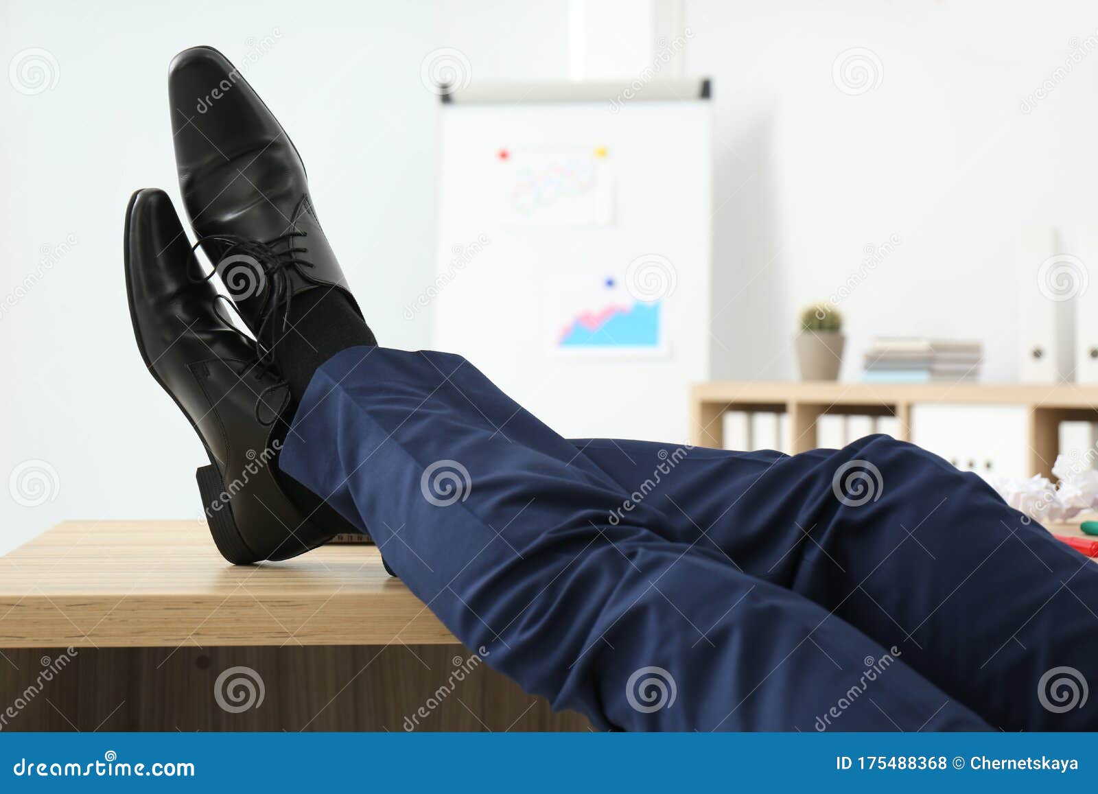 Lazy Office Employee Resting with Feet Up on Desk, Closeup Stock Photo ... Lazy Office Employee Resting with Feet Up on Desk, Closeup Stock Photo ...