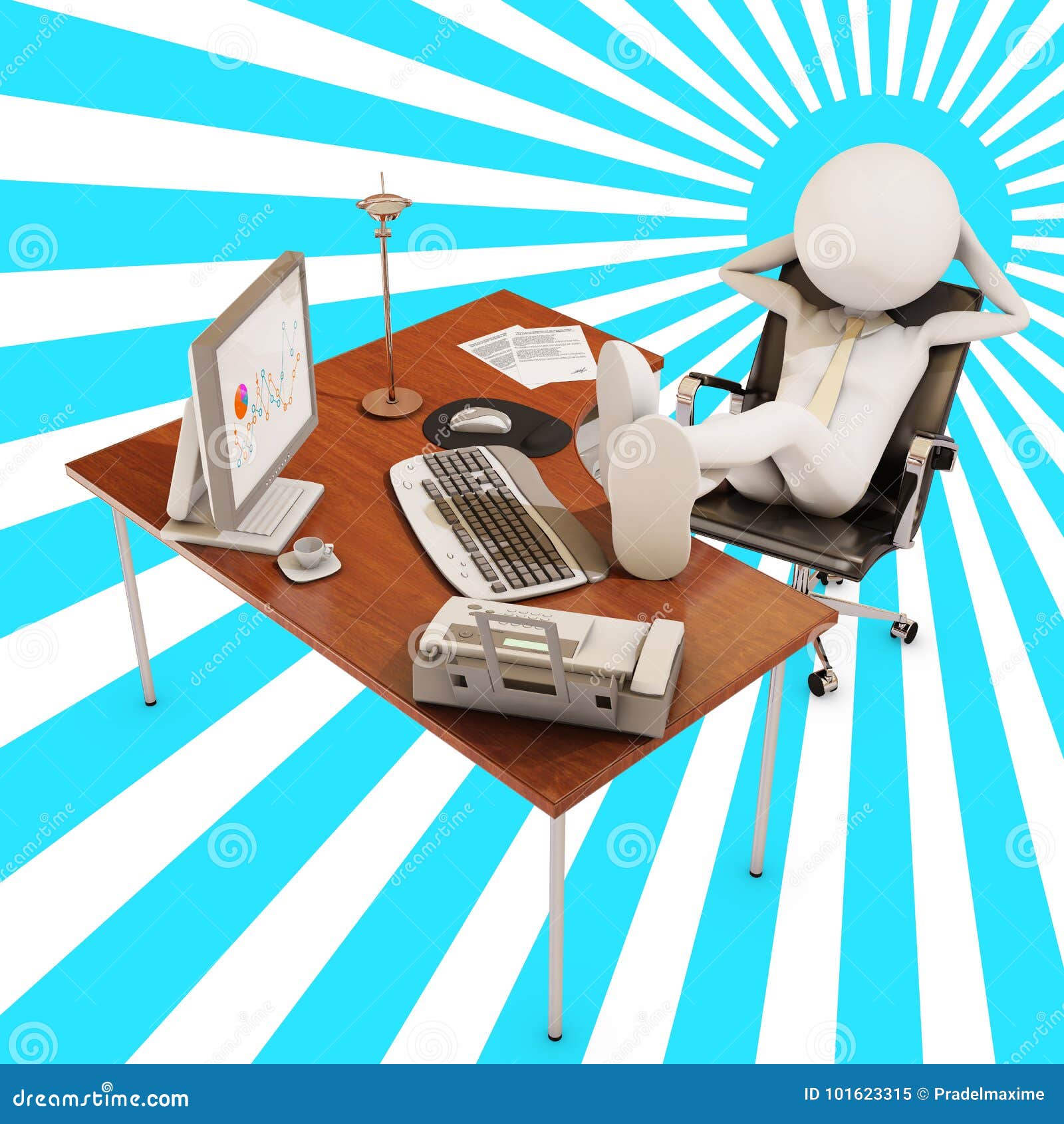 Lazy office worker stock image. Image of work, sitting - 101623315