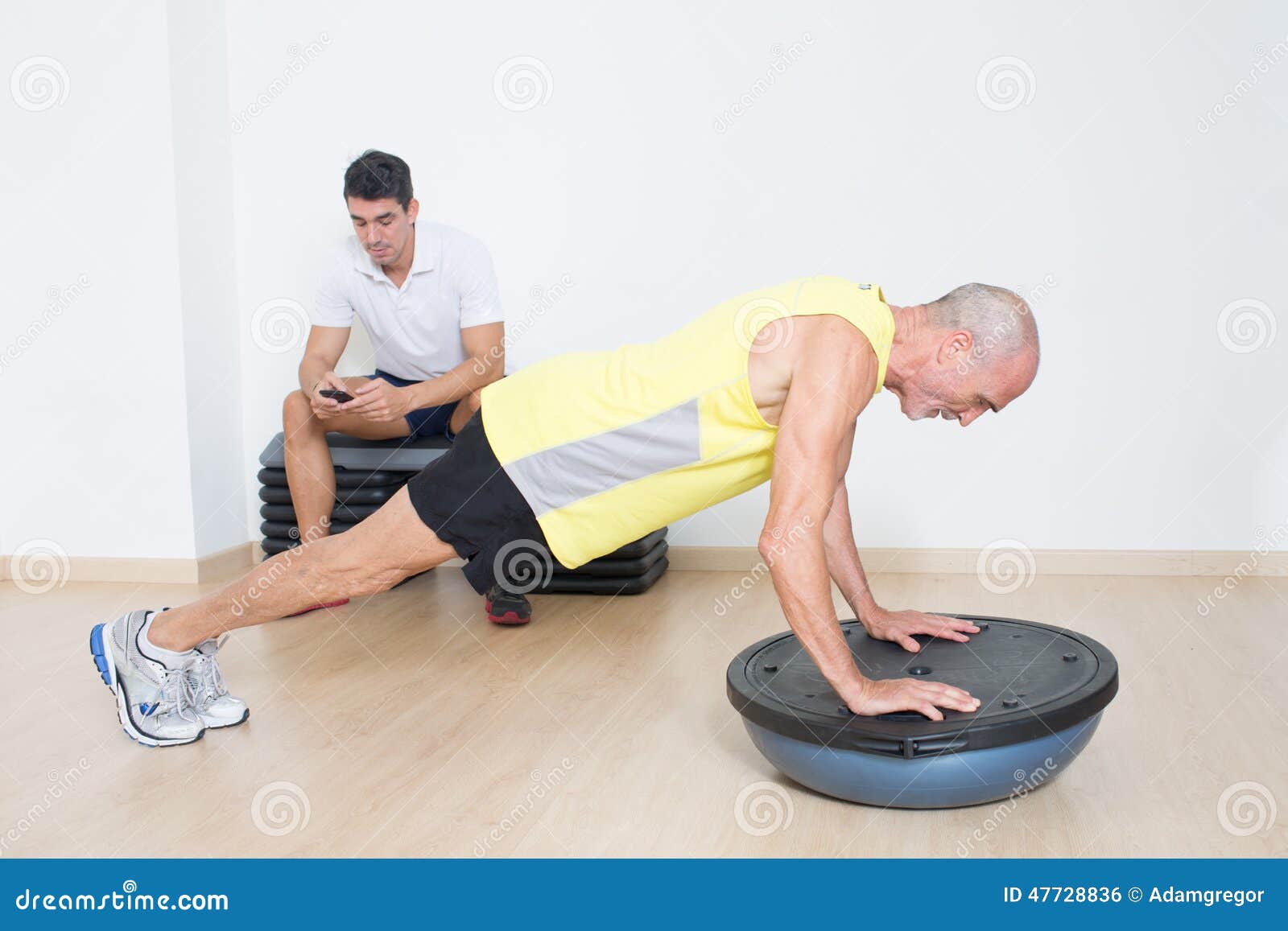 Lazy personal trainer stock photo. Image of effective - 47728836