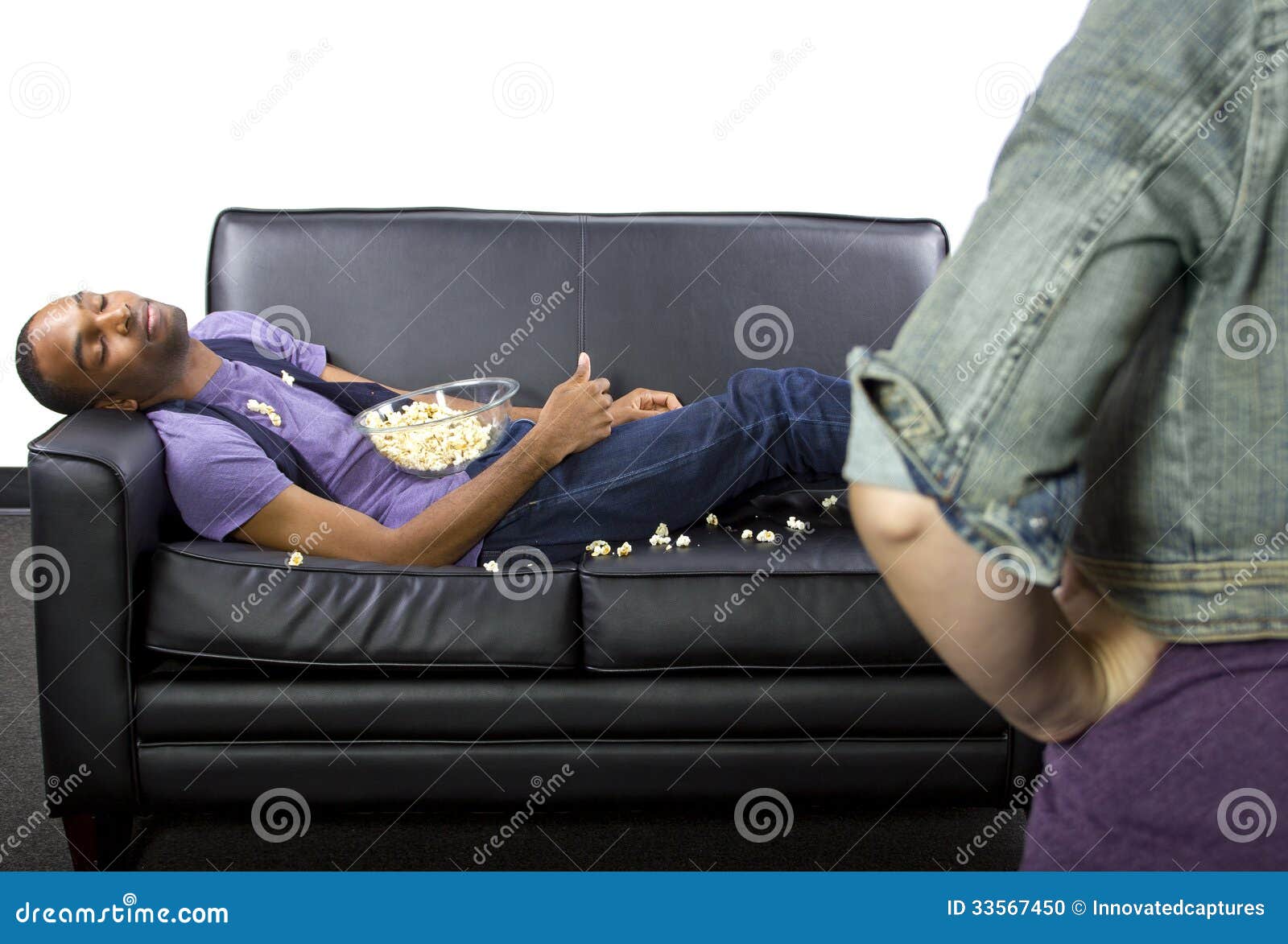 Lazy Roommate stock photo. Image of junk, arguing, eating - 33567450