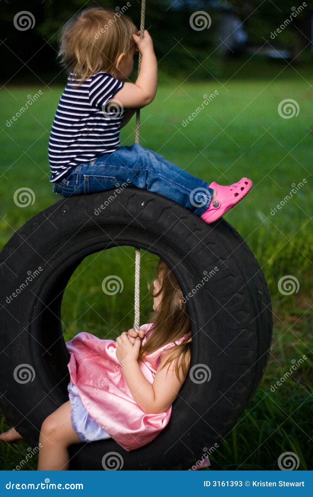 Lazy summer day stock image. Image of backyard, swing - 3161393