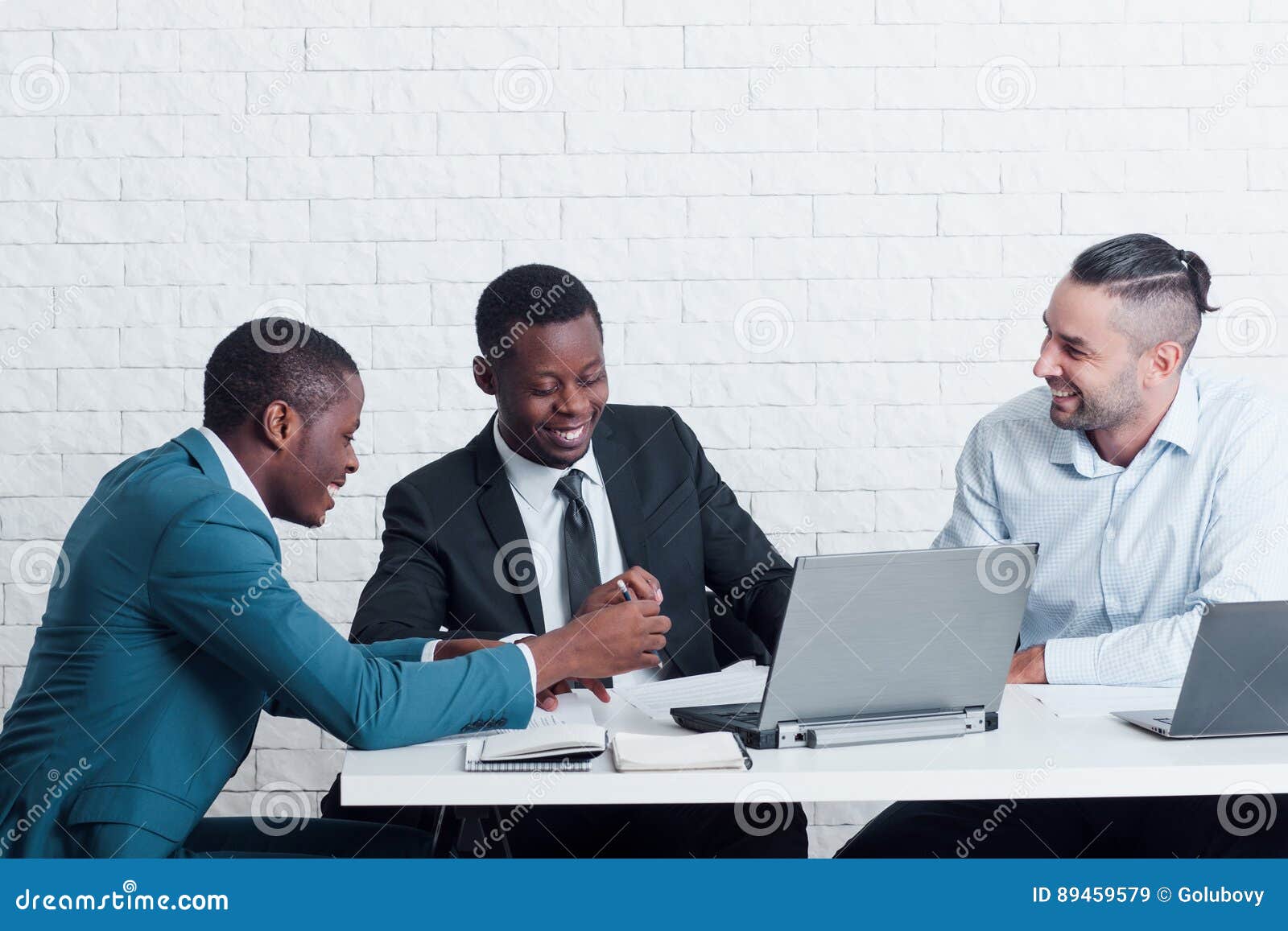 Lazy Workers Chatting in Office. Bad Discipline. Stock Image - Image of ...