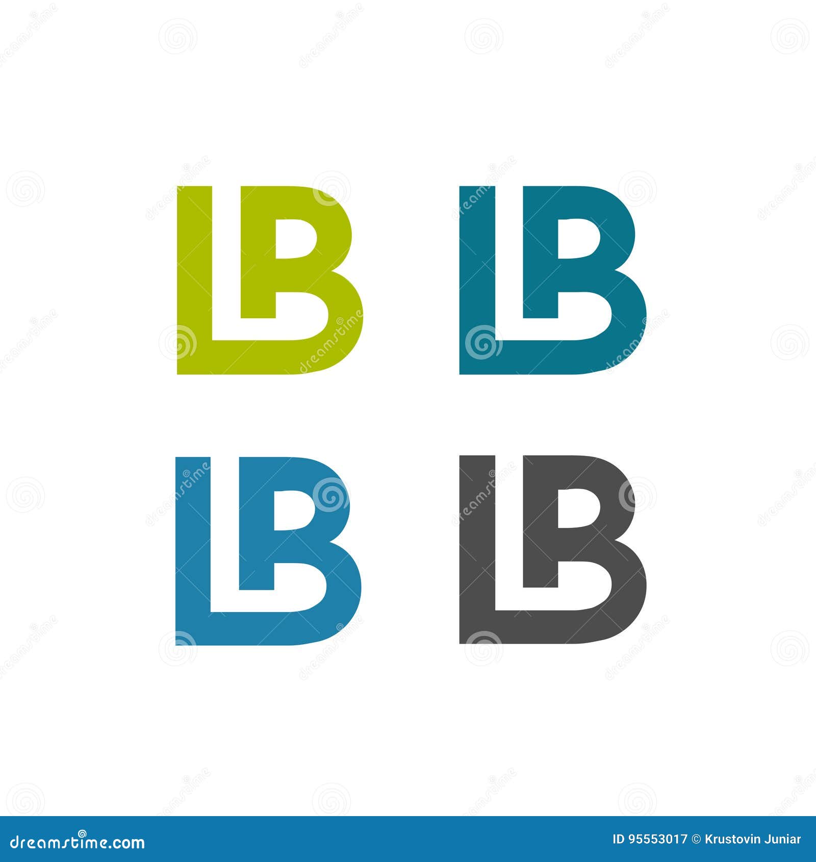 LB Letter Creative Logo Vector Stock Vector - Illustration of emperor ...