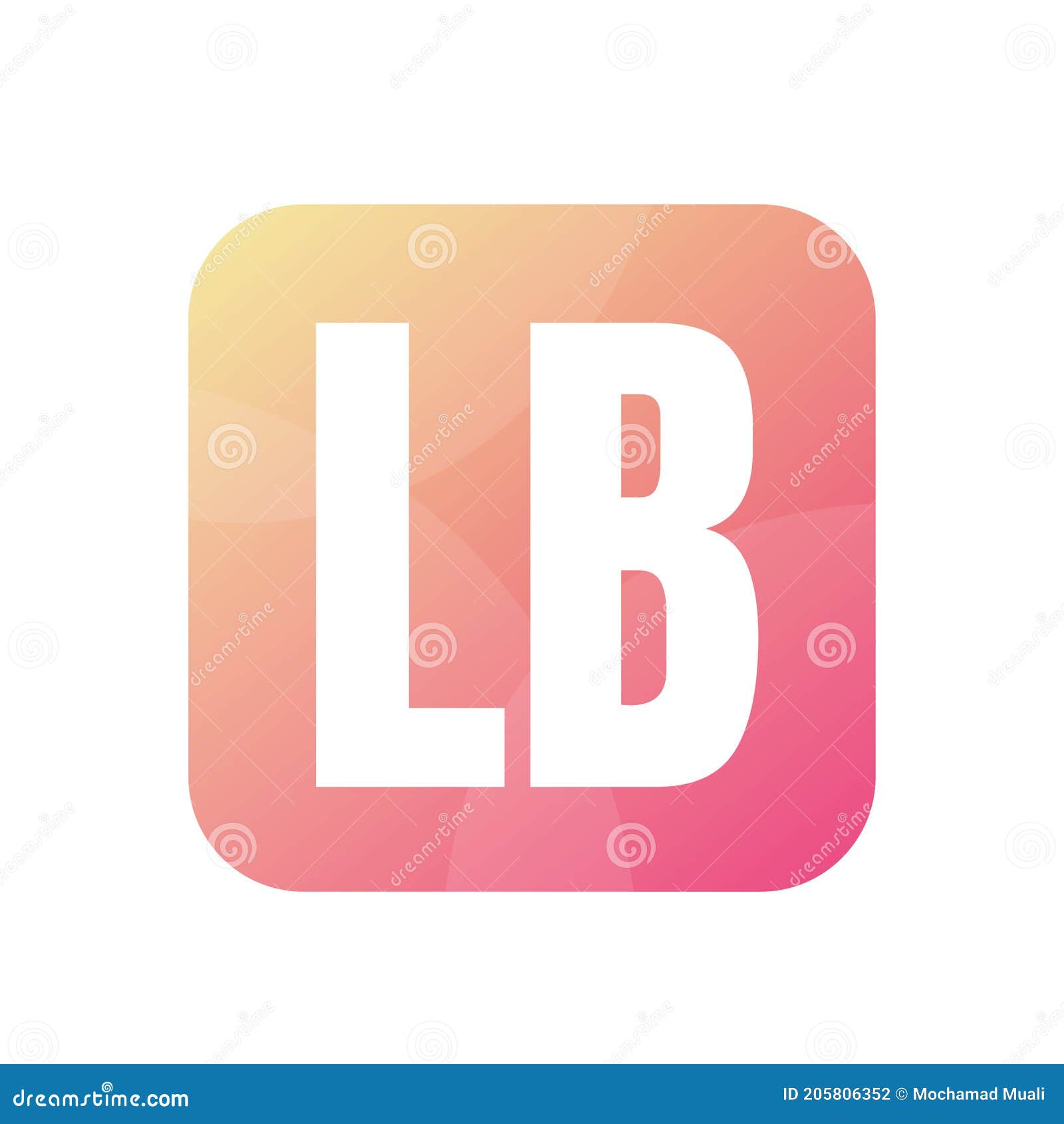 LB Letter Logo Design with Simple Style Stock Vector - Illustration of ...