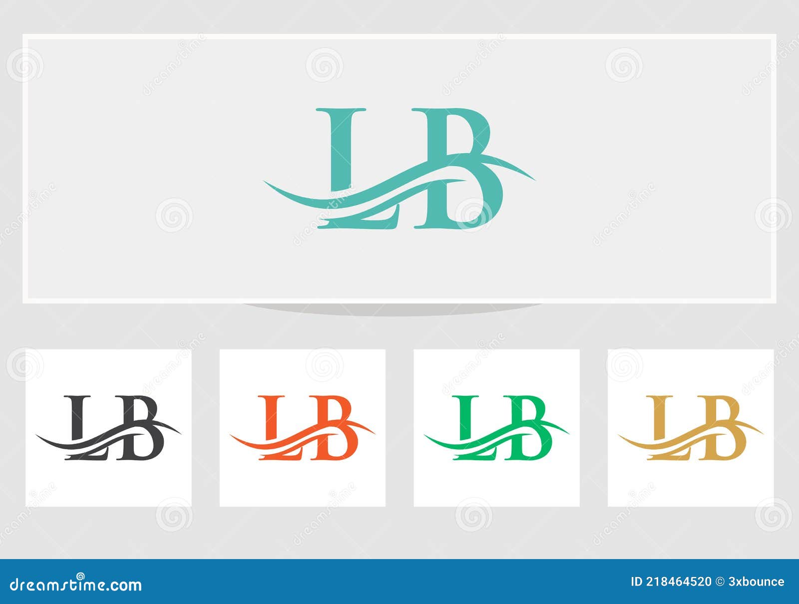 LB Logo Design. Initial LB Letter Logo Vector. Swoosh Letter LB Logo ...