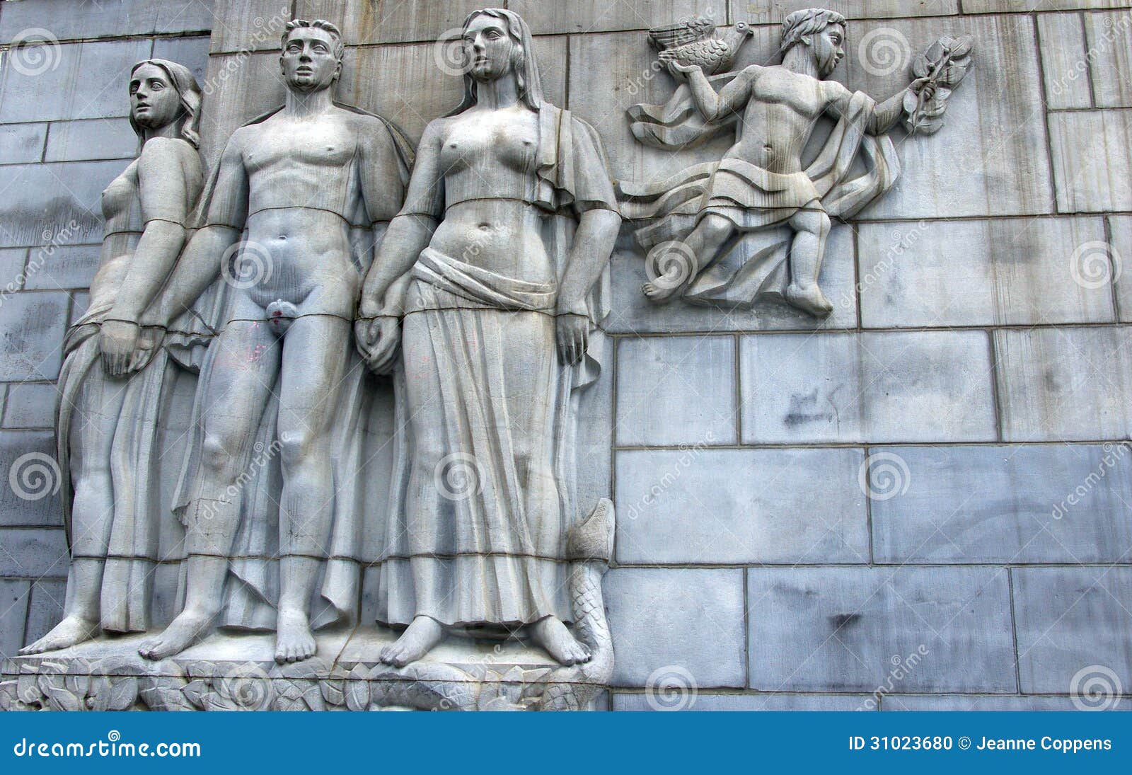 Lbertine in Brussels; stock photo. Image of basrelief - 31023680