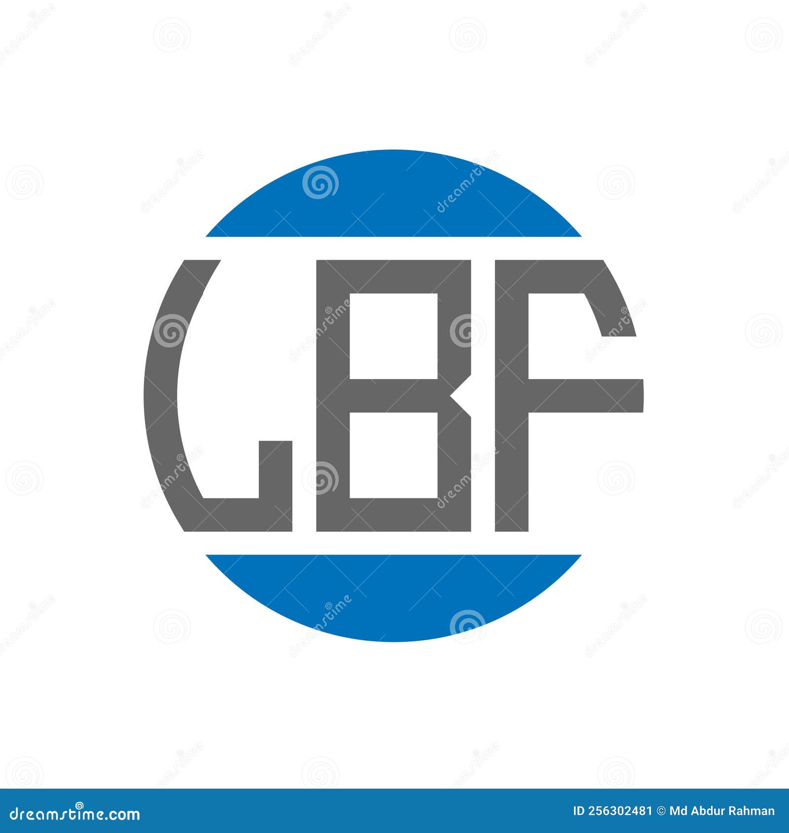 LBF Letter Logo Design on White Background. LBF Creative Initials ...