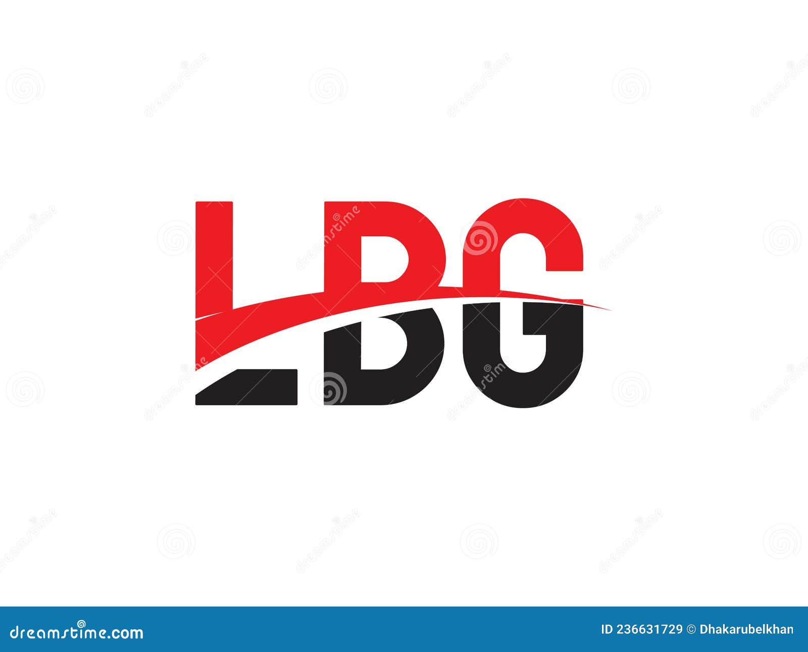 LBG Letter Initial Logo Design Stock Vector - Illustration of creative ...