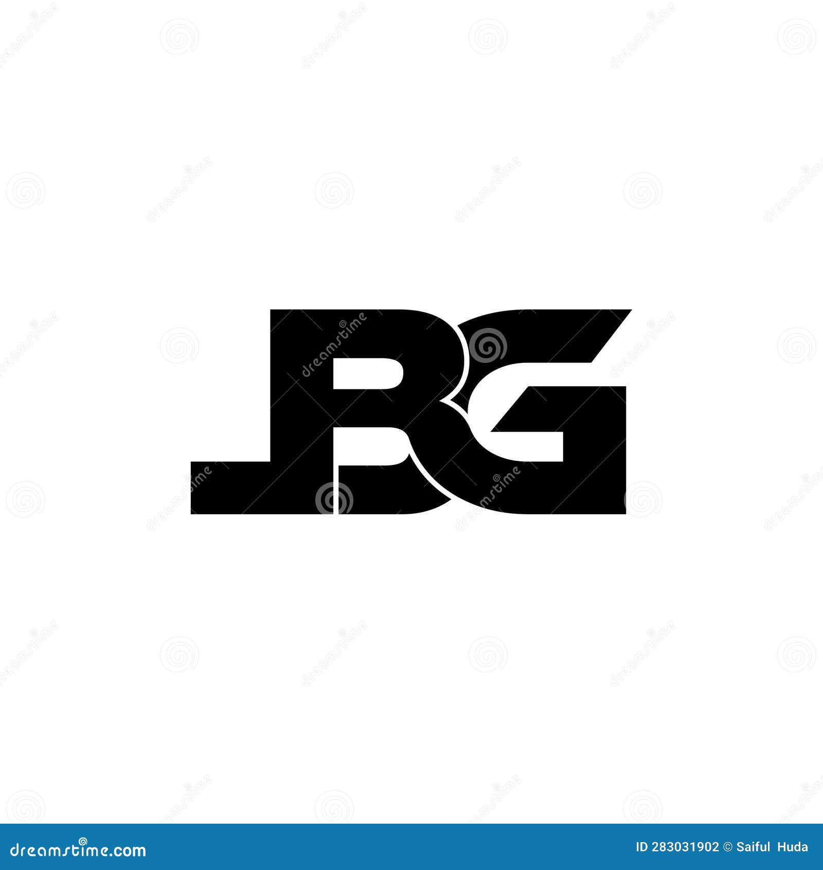 LBG Letter Monogram Logo Design Vector Stock Vector - Illustration of ...