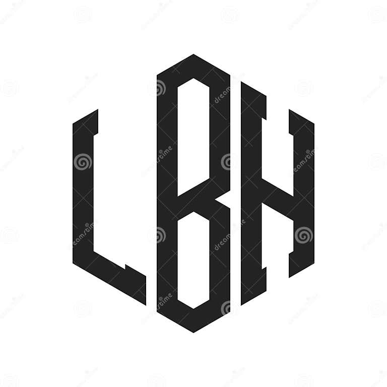 LBH Logo Design. Initial Letter LBH Monogram Logo Using Hexagon Shape ...