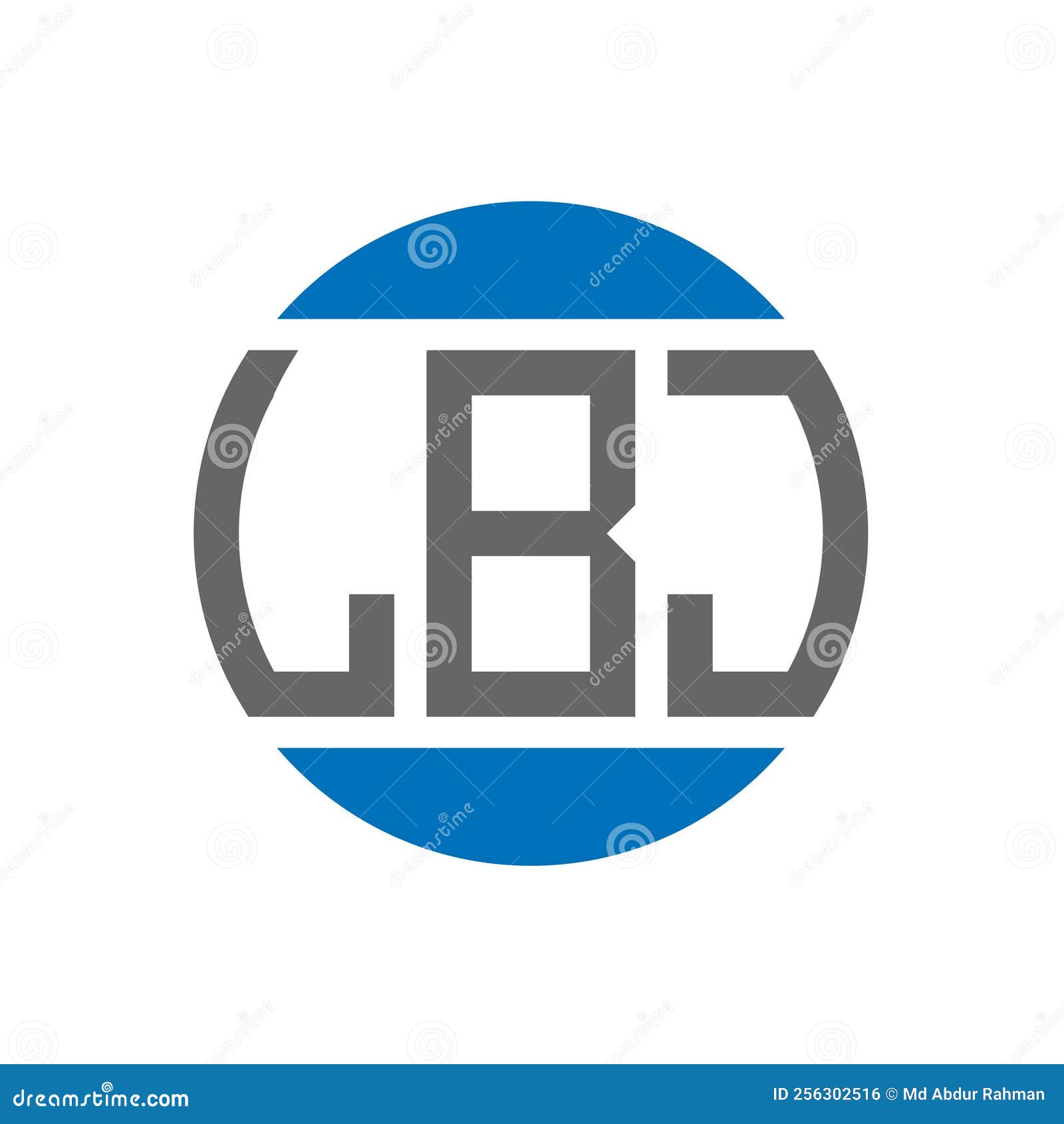 LBJ Letter Logo Design on White Background. LBJ Creative Initials ...
