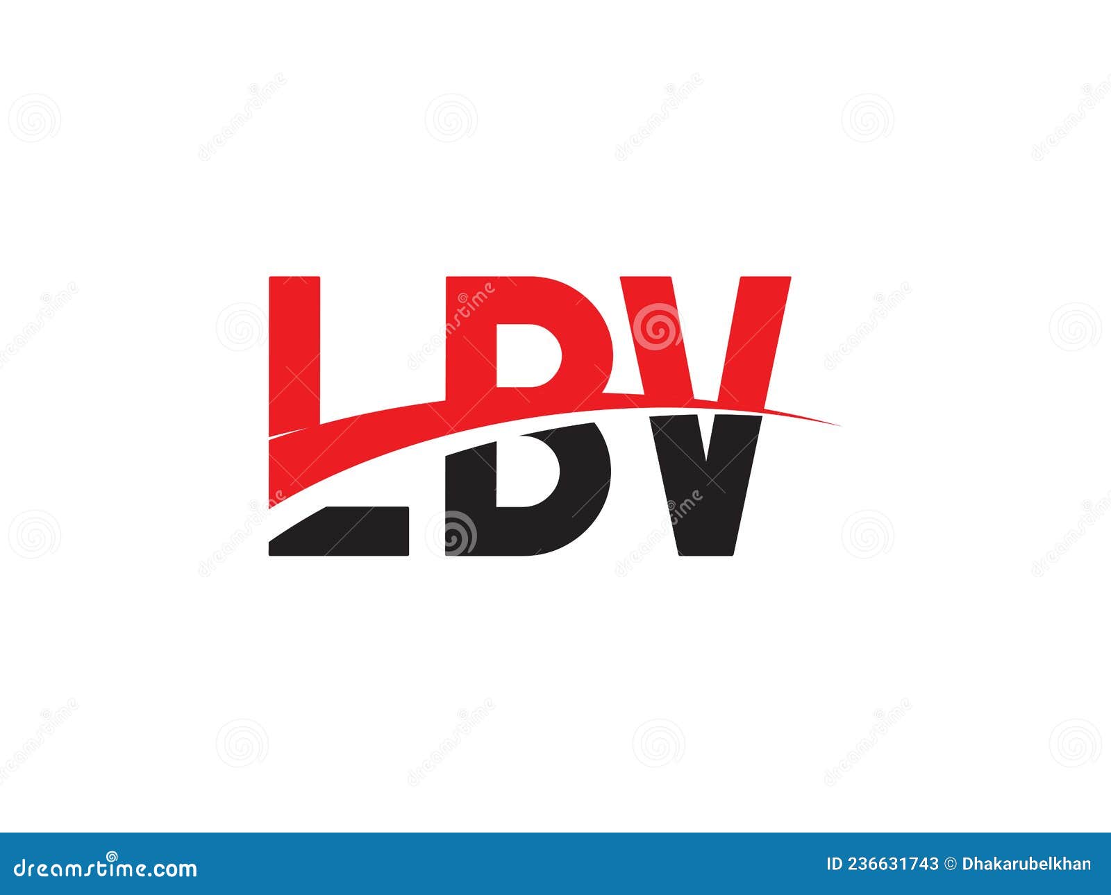 LBV Letter Initial Logo Design Stock Vector - Illustration of isolated ...