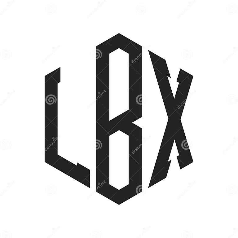 LBX Logo Design. Initial Letter LBX Monogram Logo Using Hexagon Shape ...