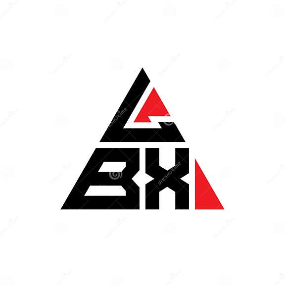 LBX Triangle Letter Logo Design with Triangle Shape. LBX Triangle Logo ...