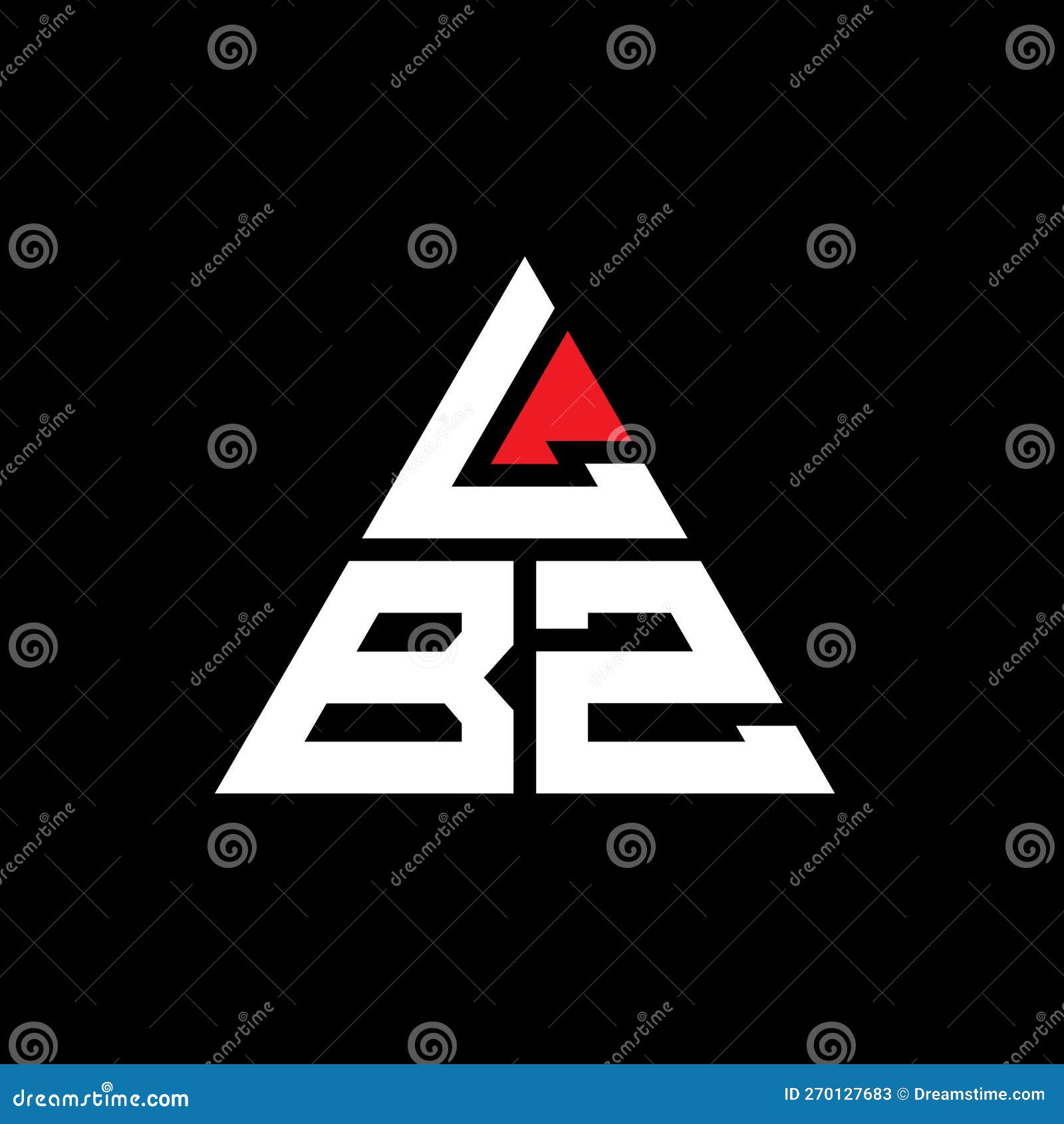 LBZ Triangle Letter Logo Design with Triangle Shape. LBZ Triangle Logo ...