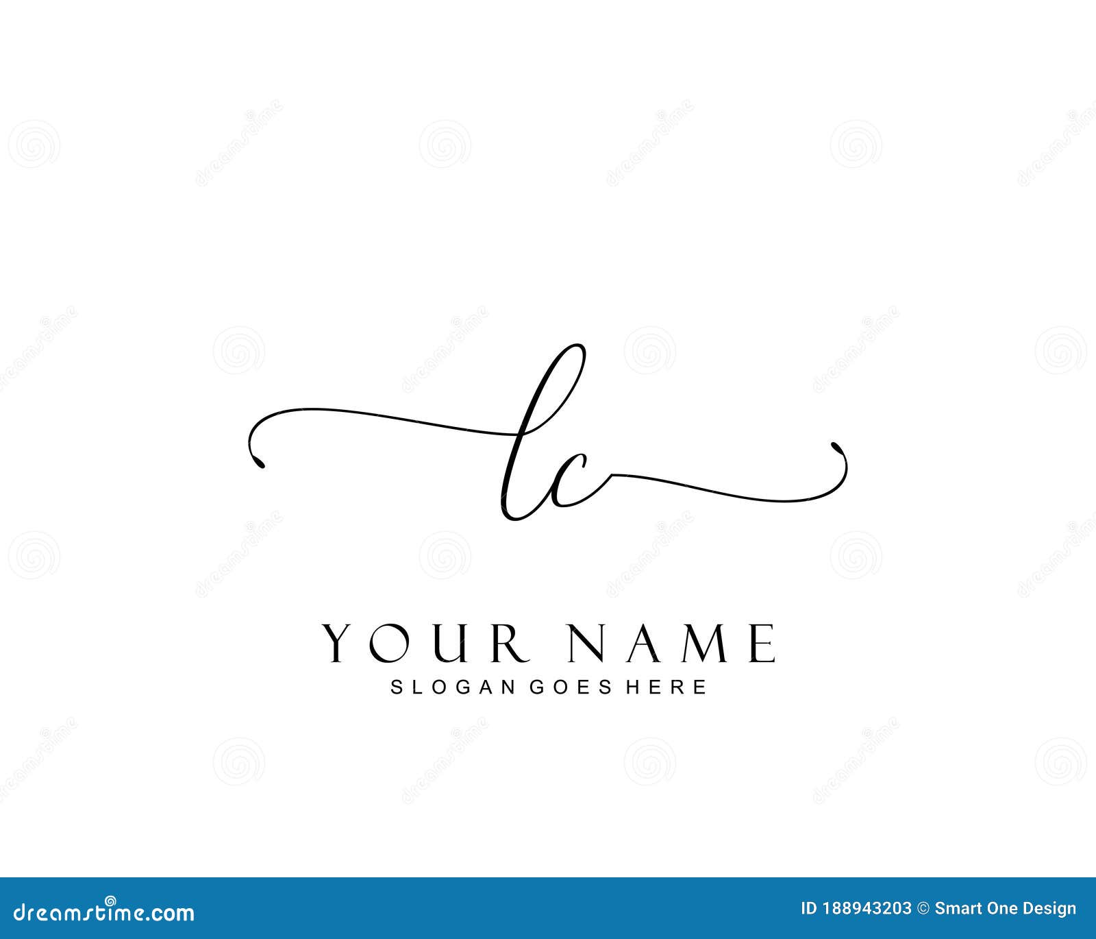 Initial LC Signature Logo Template Vector Stock Vector - Illustration ...