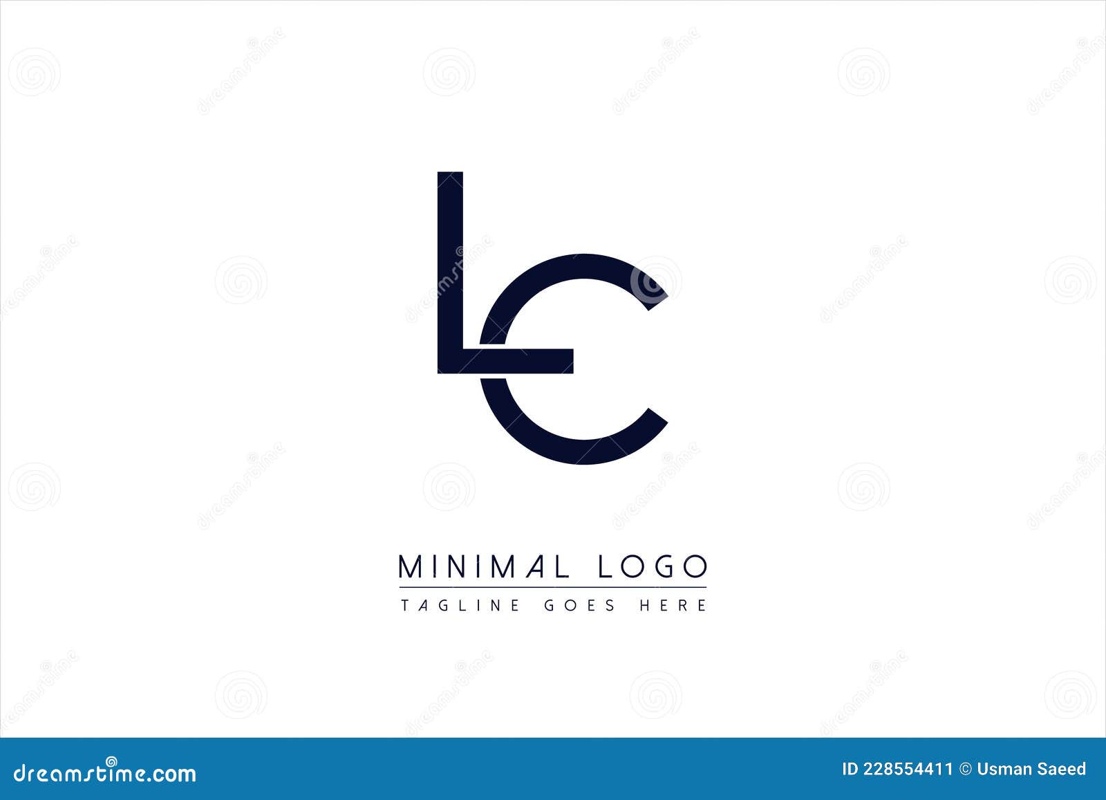LC or CL or L and C Initial Minimal Monogram Letter Alphabet Logo ...