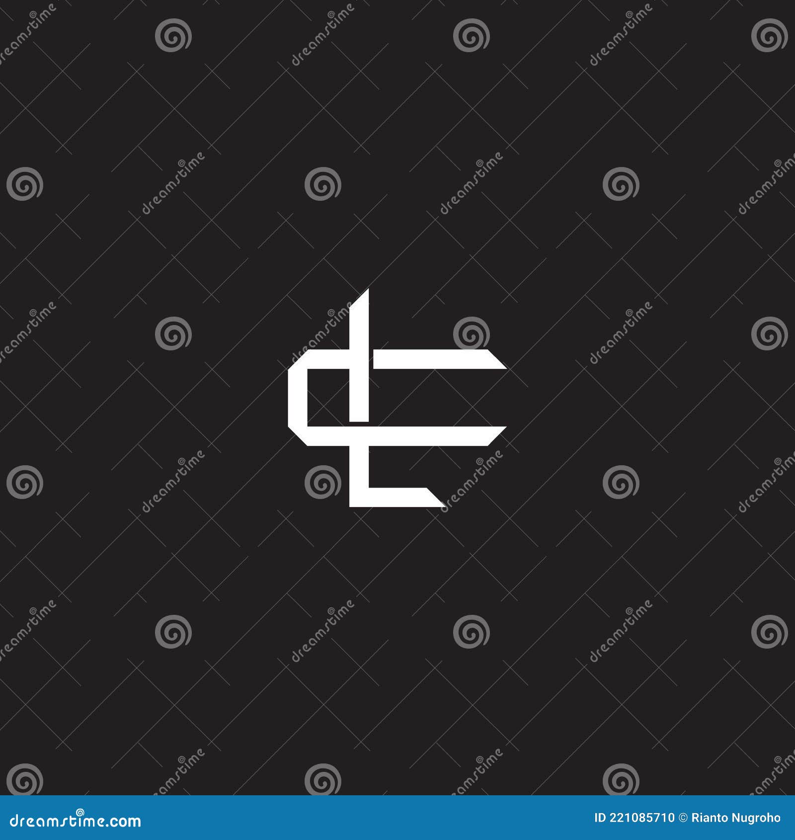 LC Initial Letter Overlapping Interlock Logo Monogram Line Art Style ...