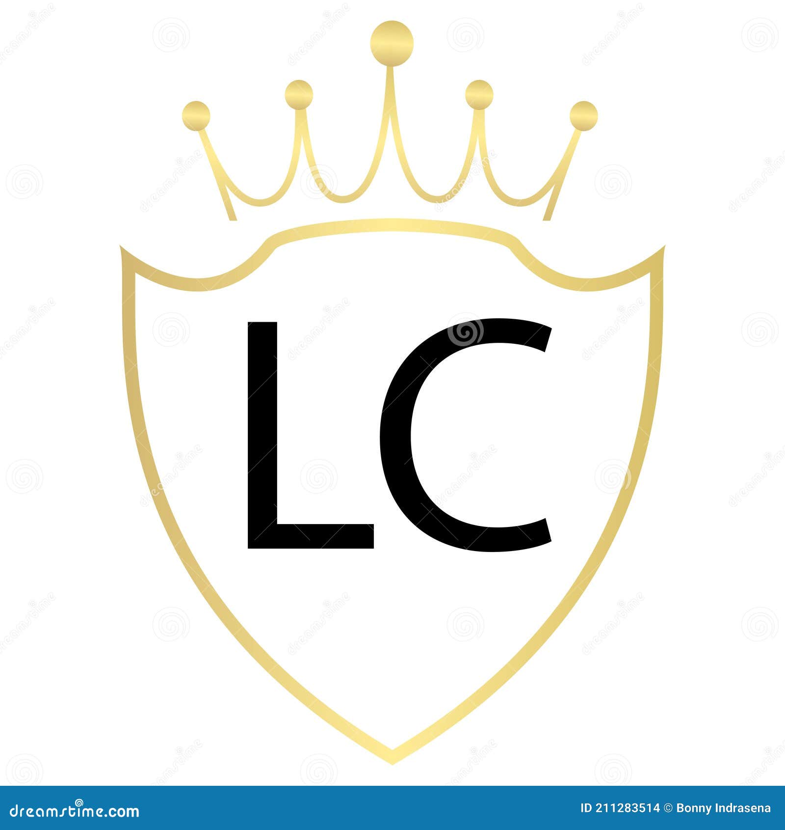 LC Letter Logo Design with Simple Style Stock Vector - Illustration of ...