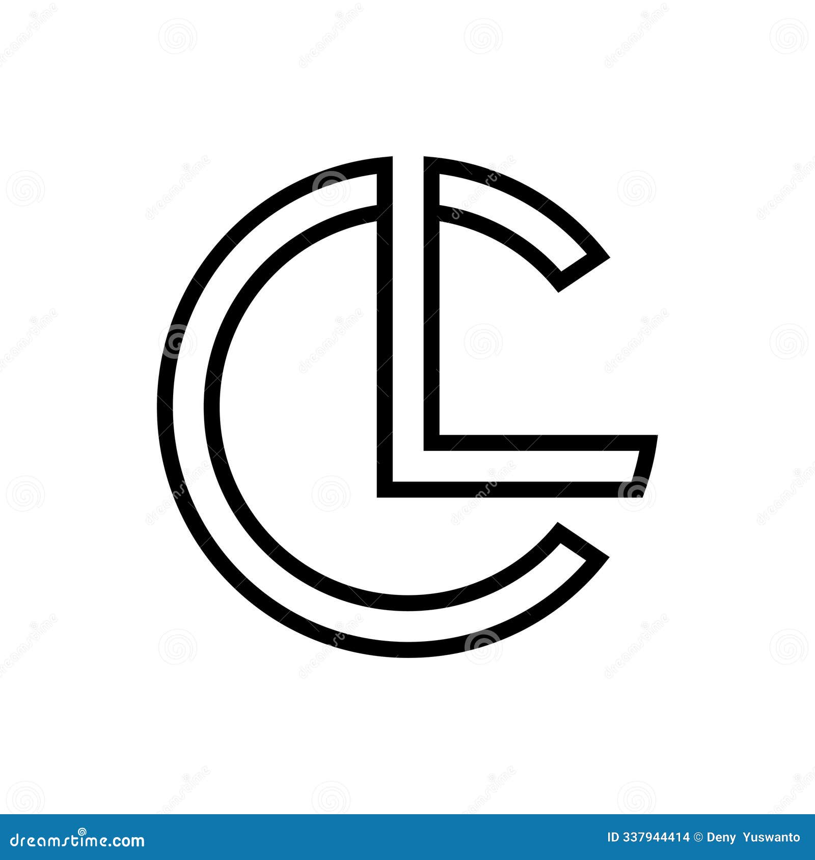 LC Letter Logo Vector Design Template Basic RGB Stock Vector ...