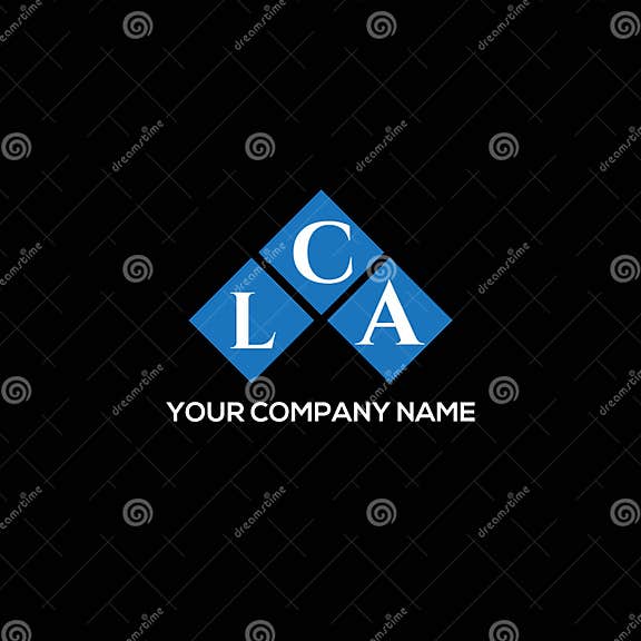 LCA Letter Logo Design on BLACK Background. LCA Creative Initials ...