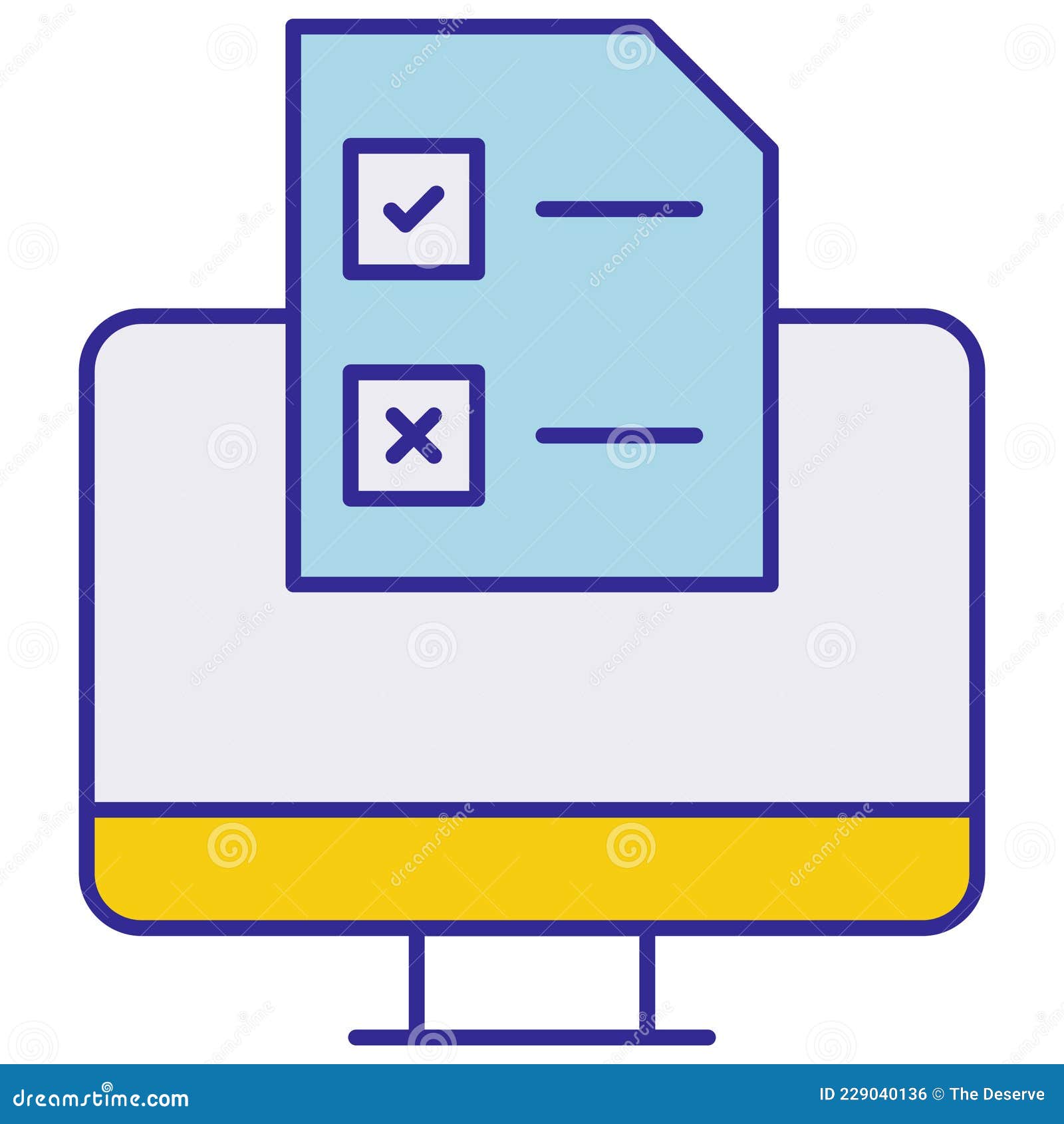 LCD Checklist Isolated Vector Icon Which Can Easily Modify or Edit ...