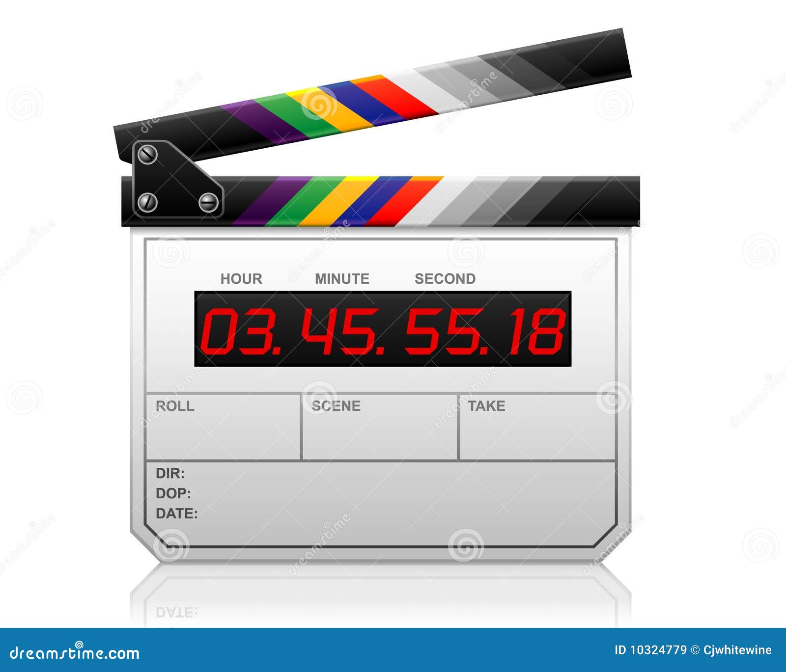 LCD clapper stock vector. Illustration of movie, vector - 10324779