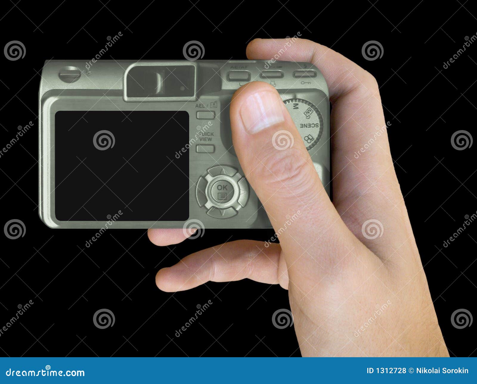 LCD of Compact Camera in Hand Stock Photo - Image of concepts ...