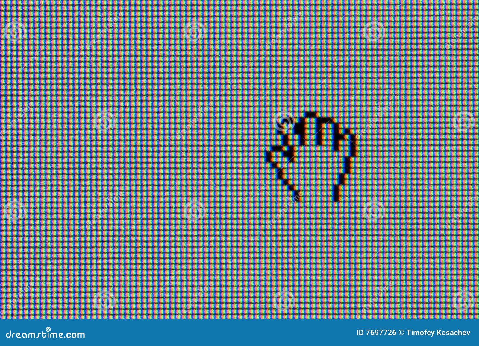 LCD Computer Monitor with Hand Cursor Stock Photo - Image of cursor ...