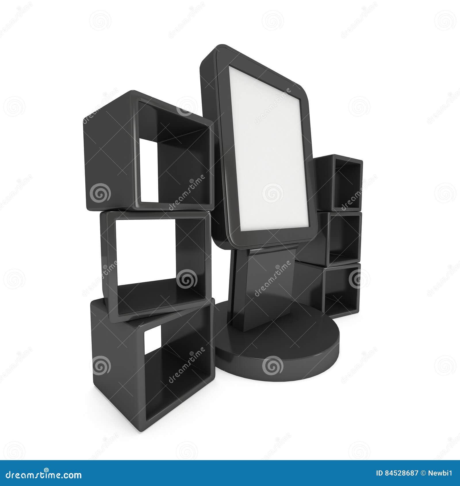 LCD Display Stand and Display Boxes Stock Illustration - Illustration ...