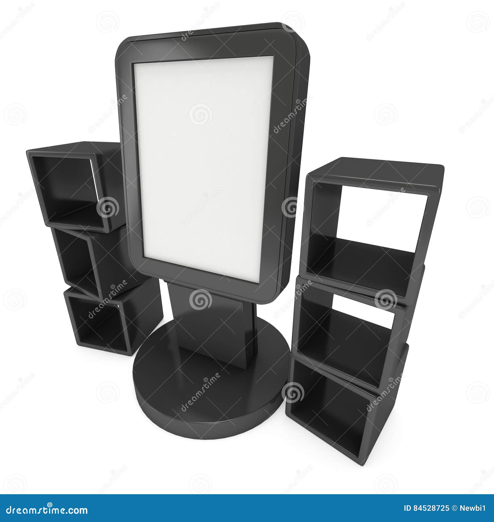 LCD Display Stand and Display Boxes Stock Illustration - Illustration ...