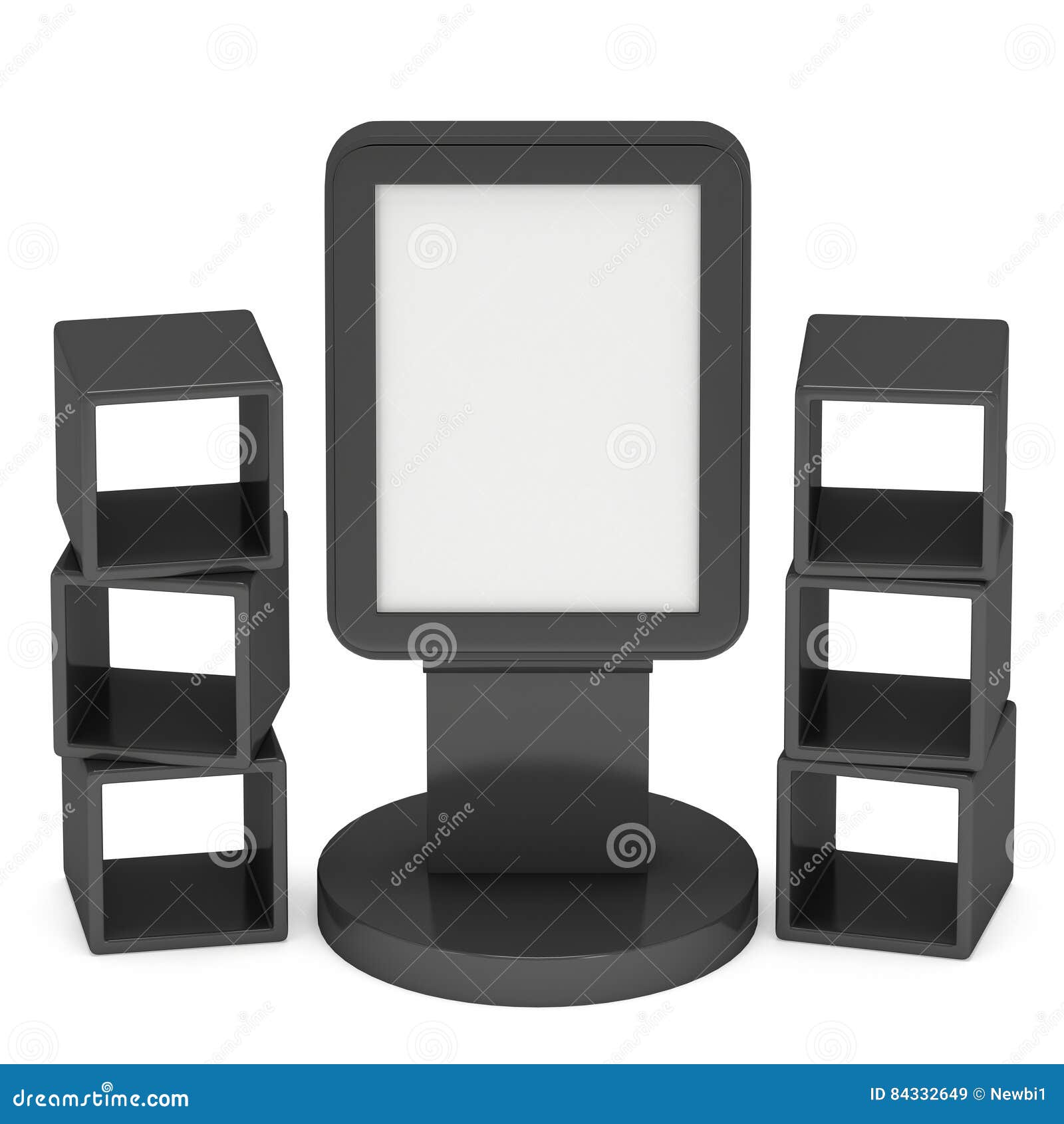 LCD Display Stand and Display Boxes Stock Image - Image of mock ...