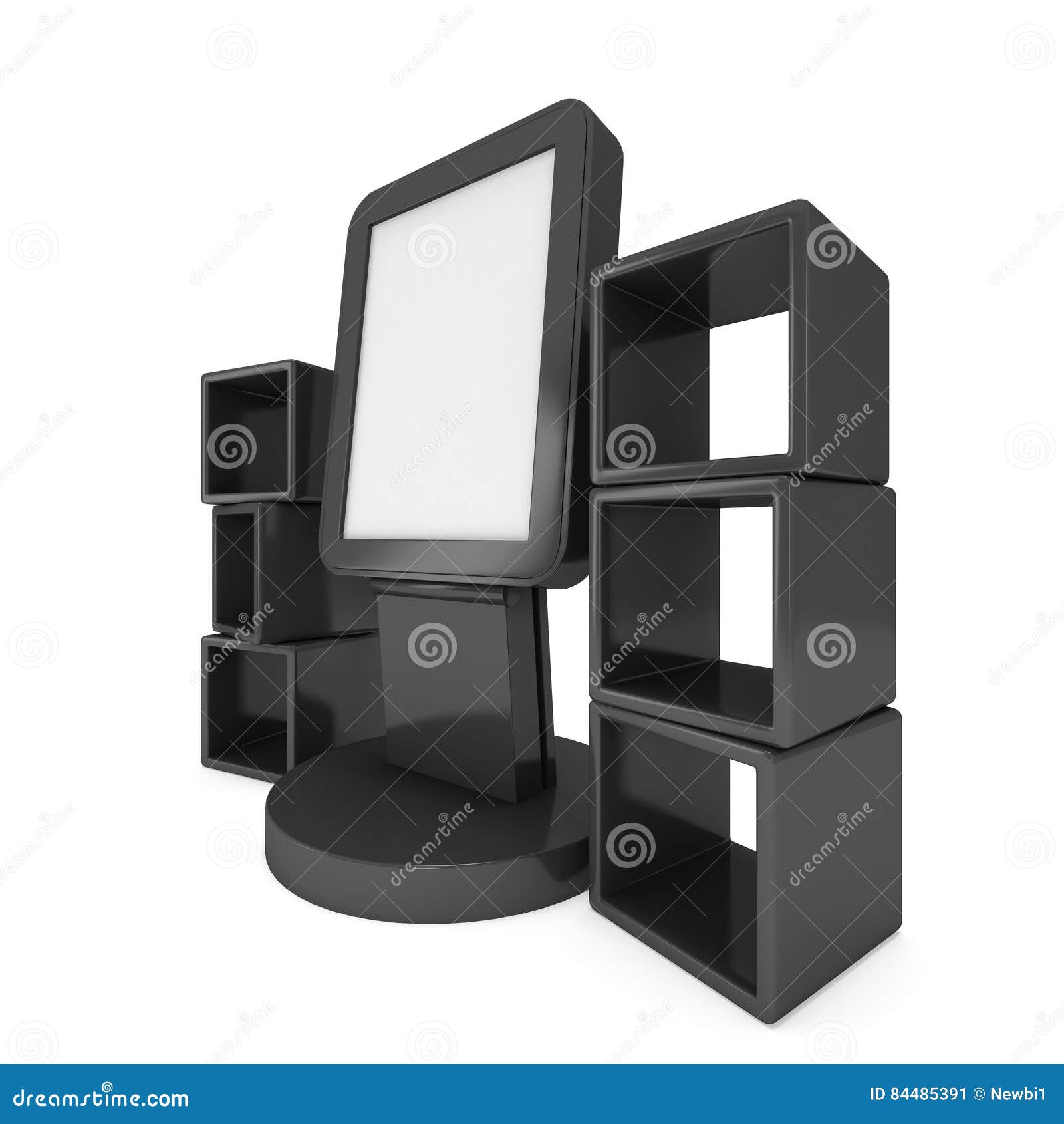 LCD Display Stand and Display Boxes Stock Illustration - Illustration ...